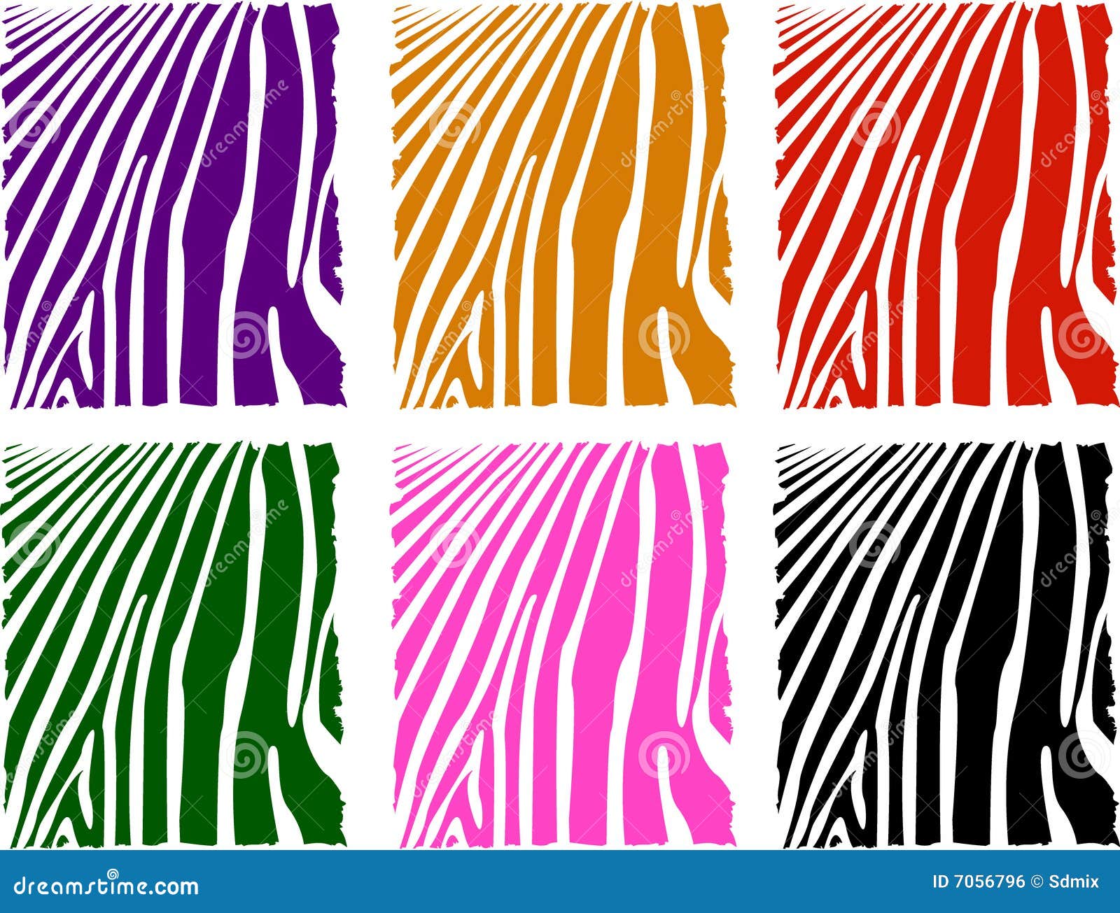 Color Set Skin Vector Zebra Stock Illustrations – 175 Color Set Skin ...