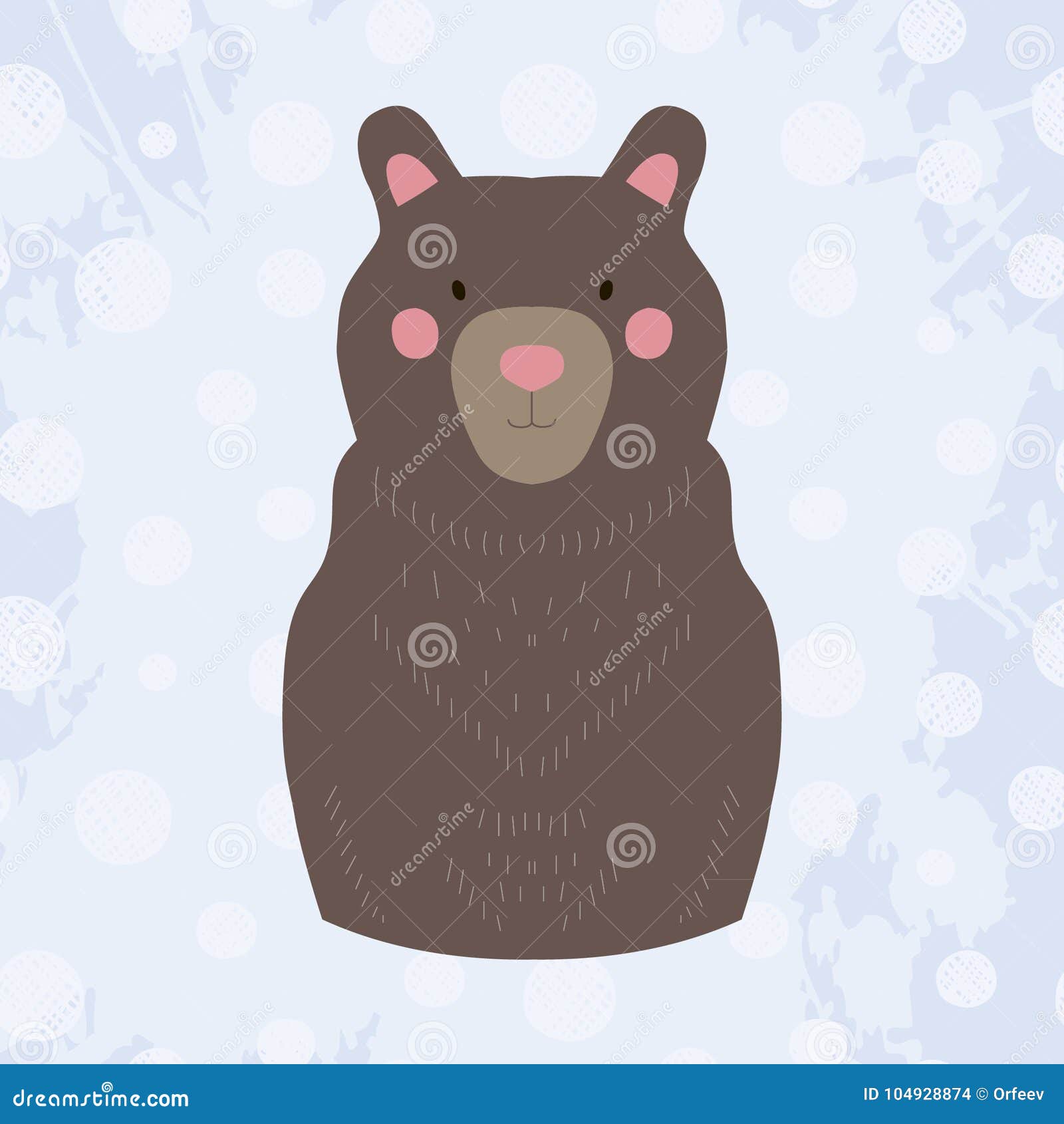 Vector Colored Cartoon Bear Stock Vector - Illustration of love, symbol ...