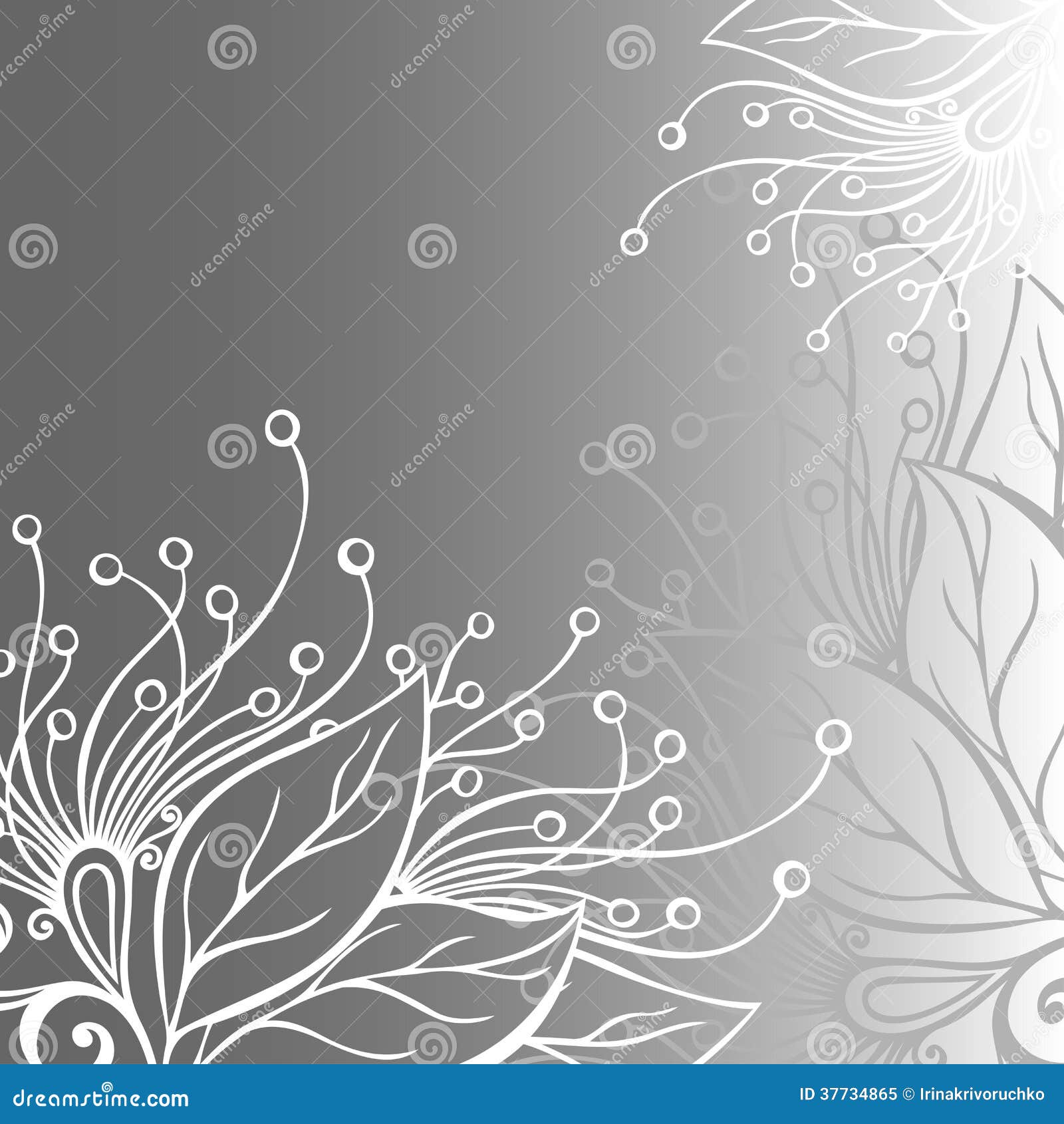 Vector Colored Floral Layout. Stock Vector - Illustration of drawing ...