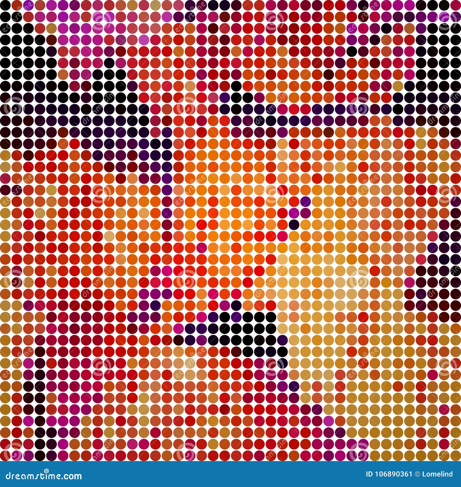 Vector Colored Round Dots Background Stock Illustration - Illustration ...