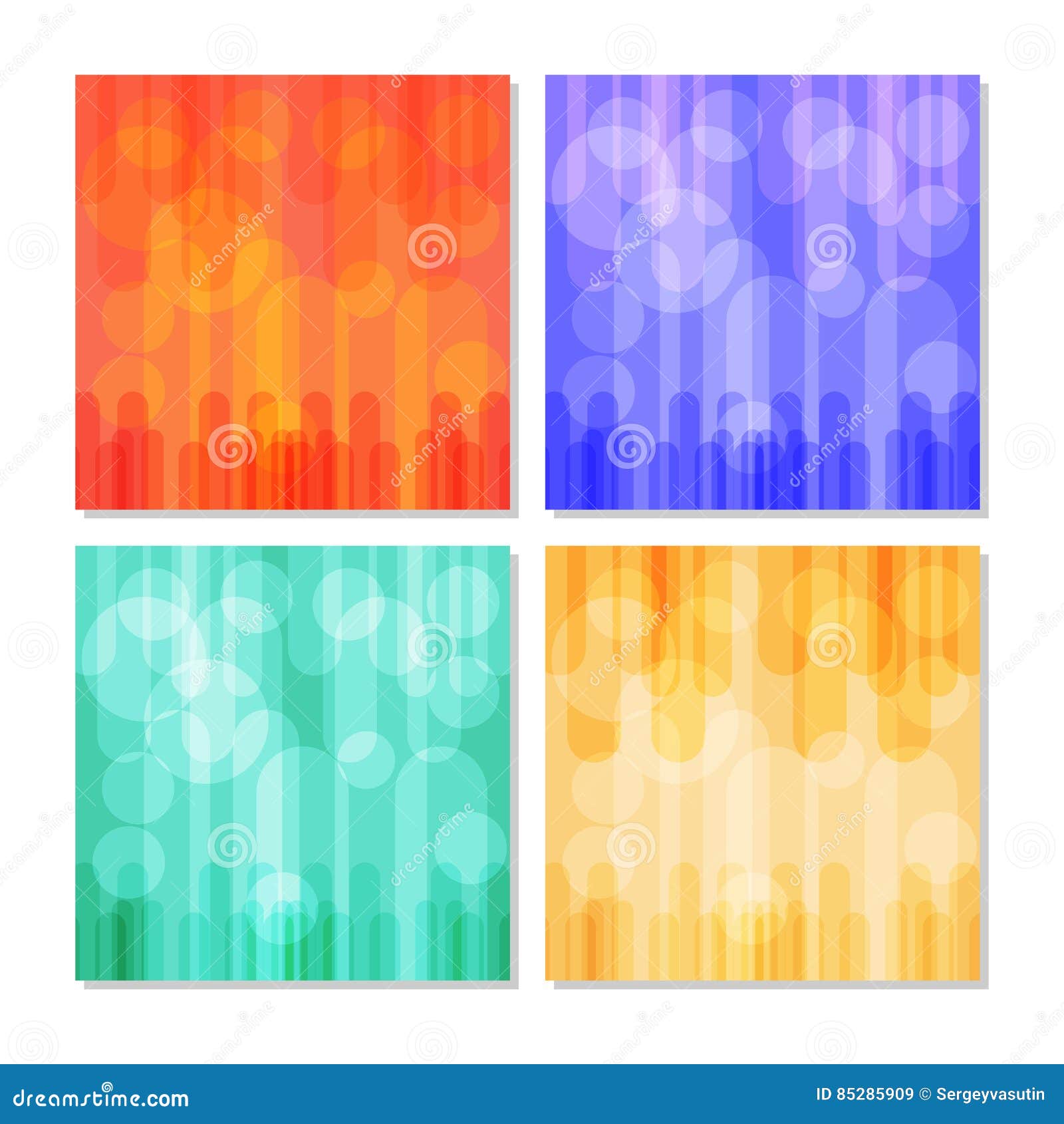Vector Colored Shape Square Backgrounds Stock Illustration ...