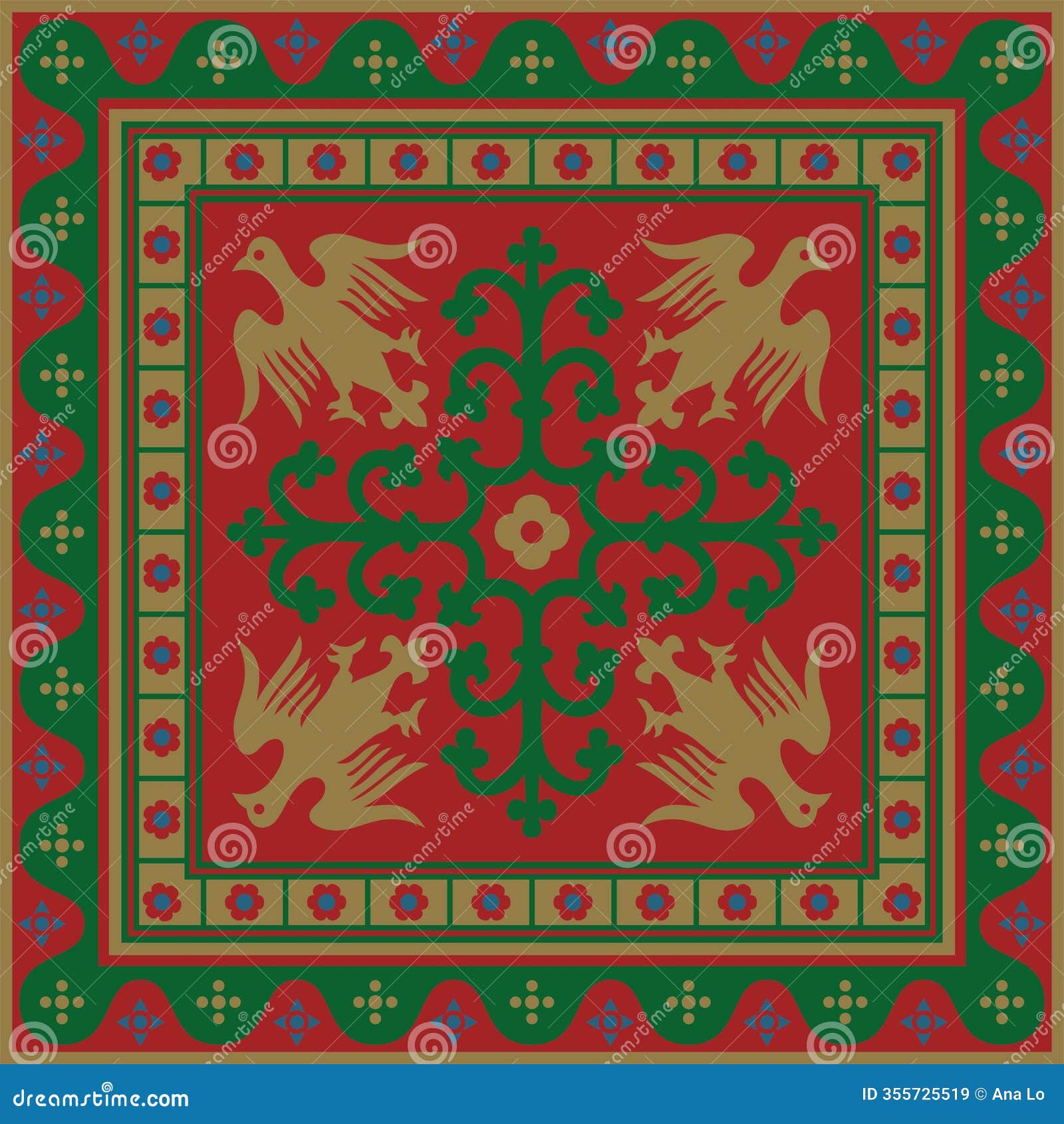 Gothic Rectangle Frame Cartoon Vector | CartoonDealer.com #68362127