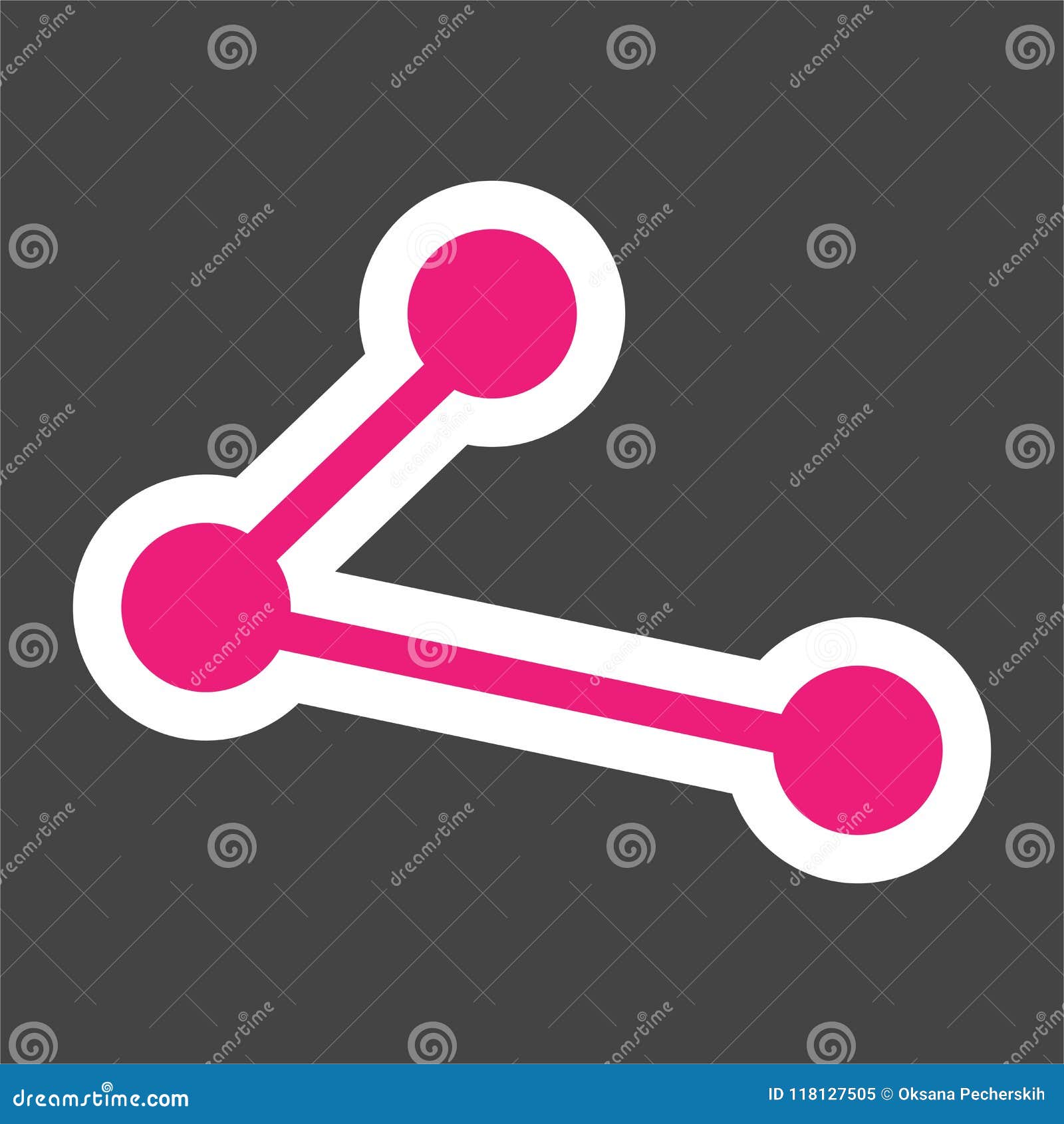 Vector Colored Sticker Image Sharing Icon. Icon Shared Icon Stock ...