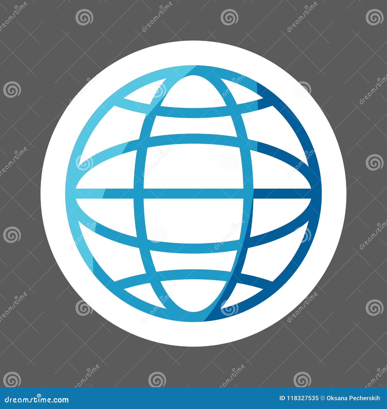 Vector Colored Sticker Web Icon. Layers Grouped for Easy Editin Stock ...