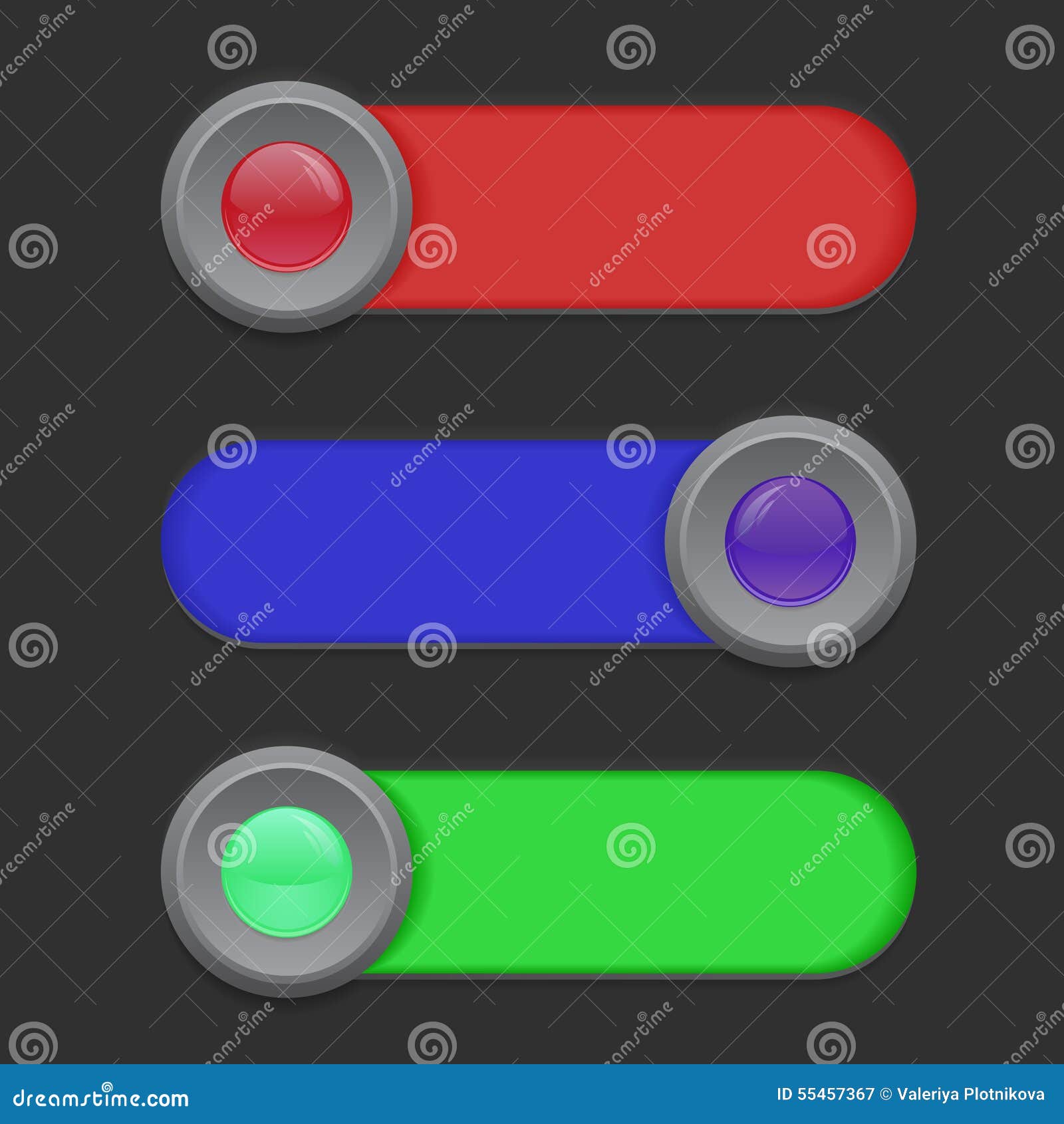 Vector Colored Switches stock vector. Illustration of illustrations ...