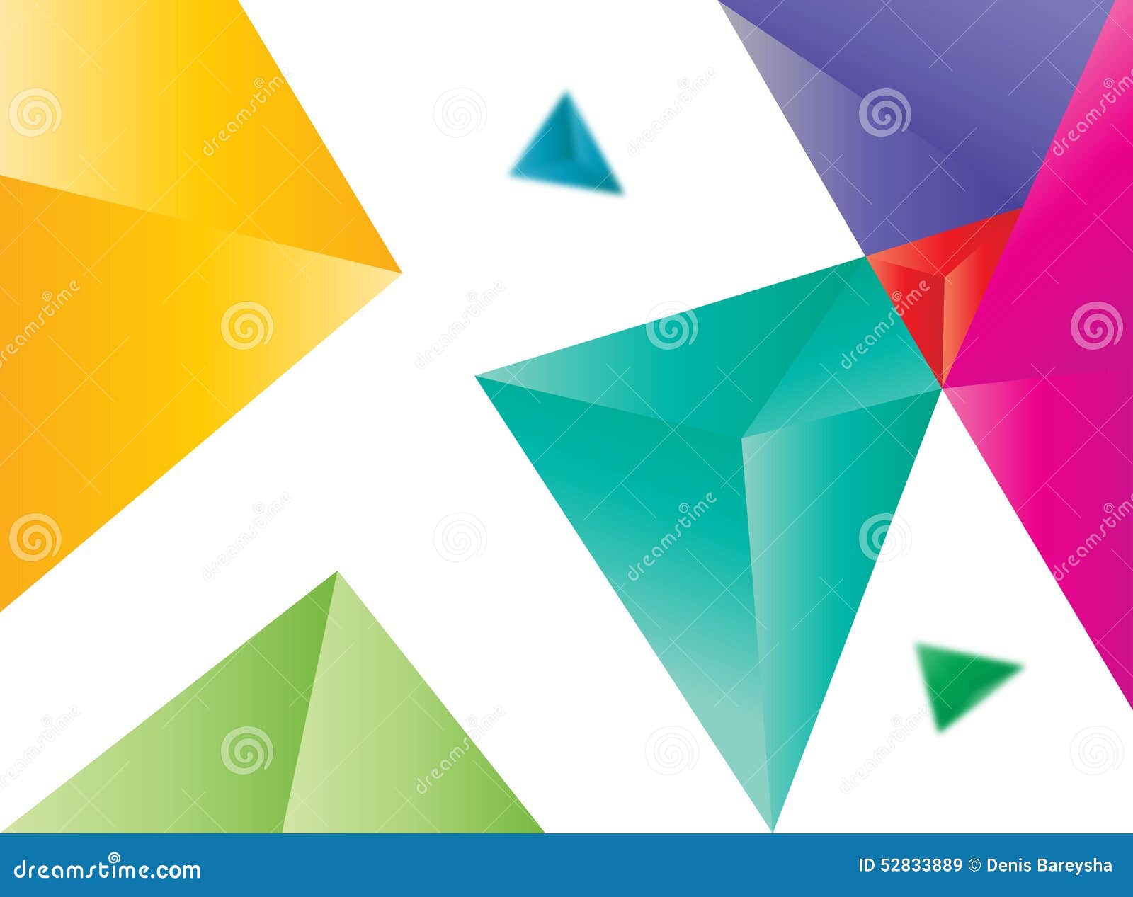 Colored Triangles Stock Photography | CartoonDealer.com #54441626