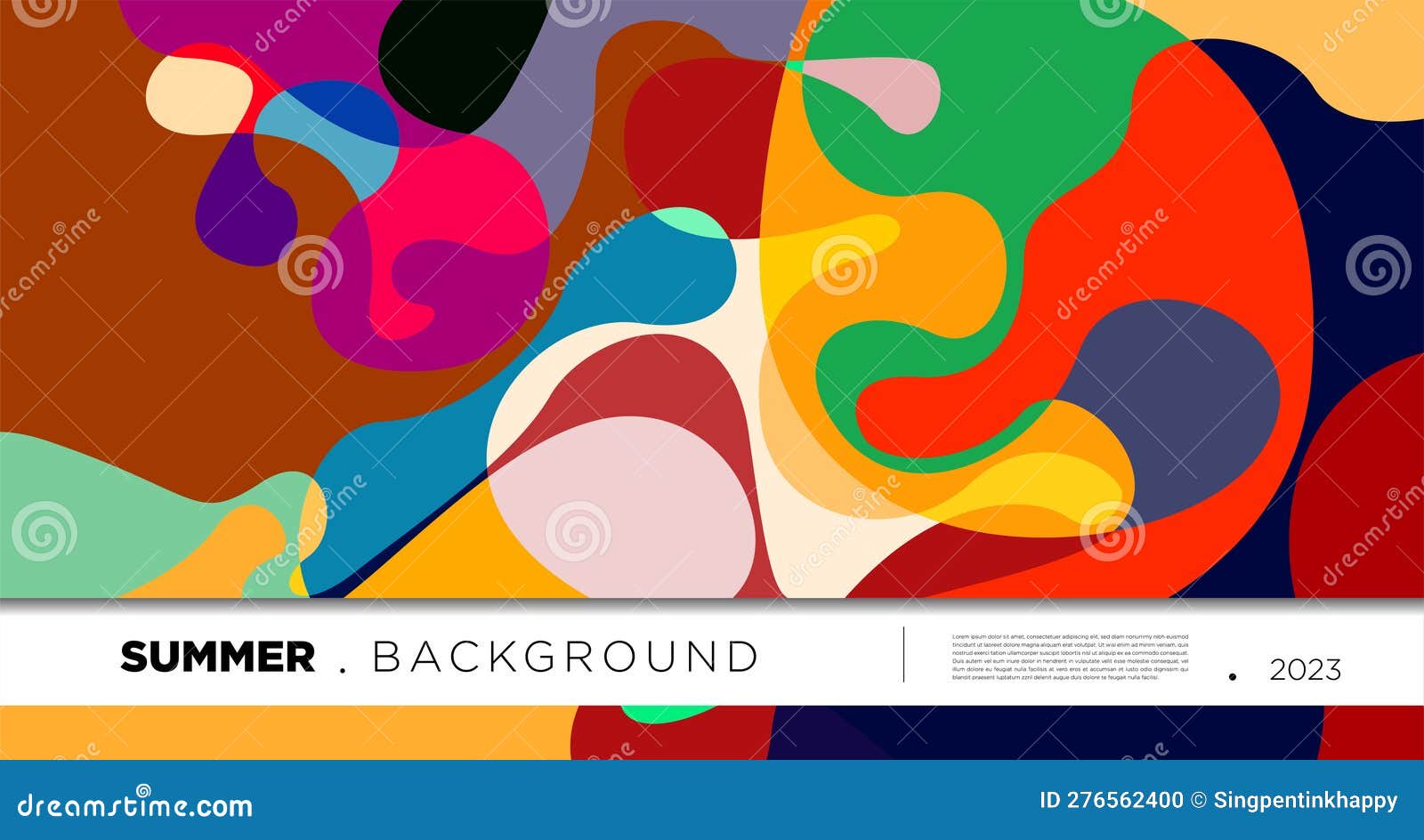 Vector Colorful Abstract Fluid and Geometric Background for Summer 2023 ...