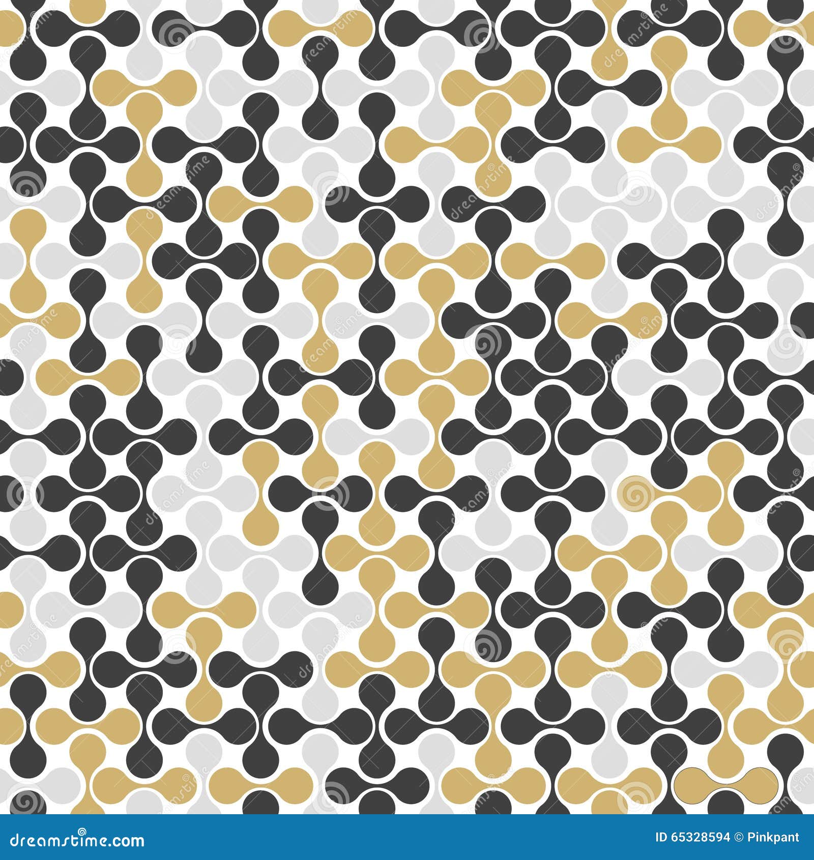 Vector Colorful Abstract Geometric Seamless Pattern. Metaball Pattern ...