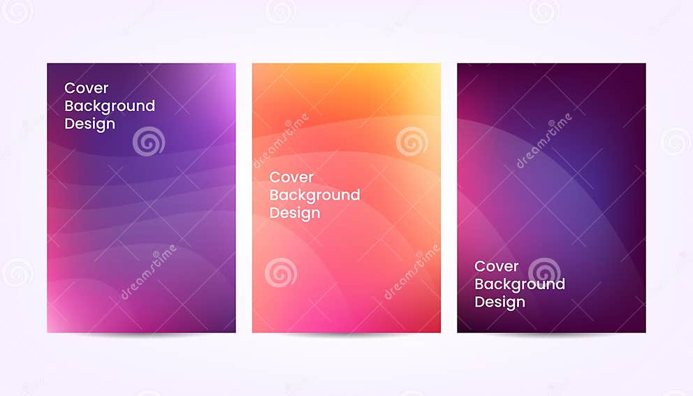 Vector Colorful Abstract Gradient Cover Background Design Stock ...
