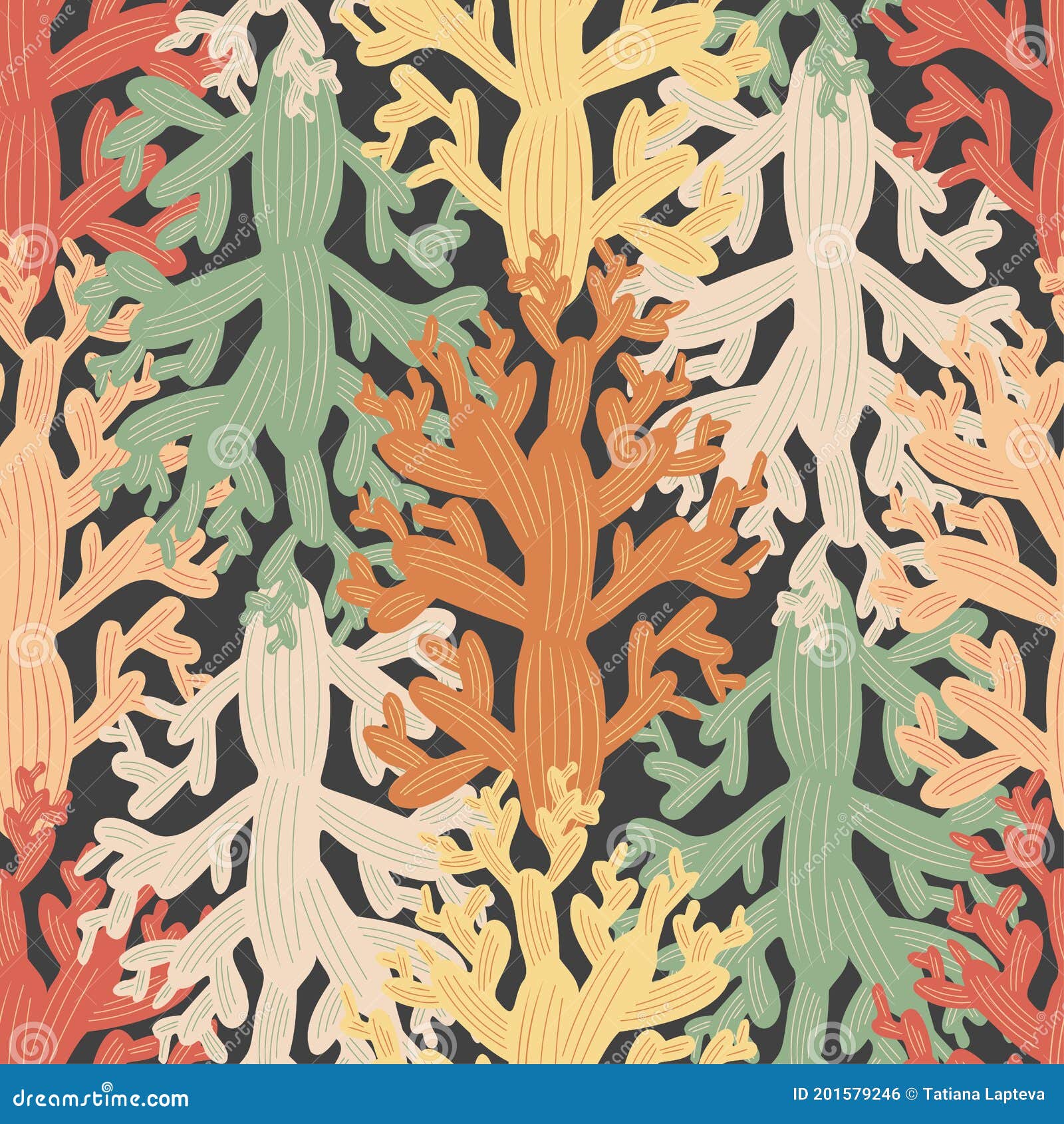 Vector Colorful Abstract Seamless Pattern Design Illustration with ...