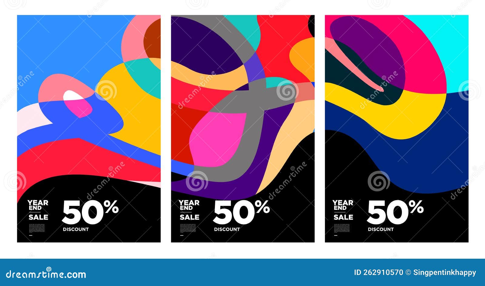 Vector Colorful Abstract Year End Sale Background 2023 Stock Vector ...