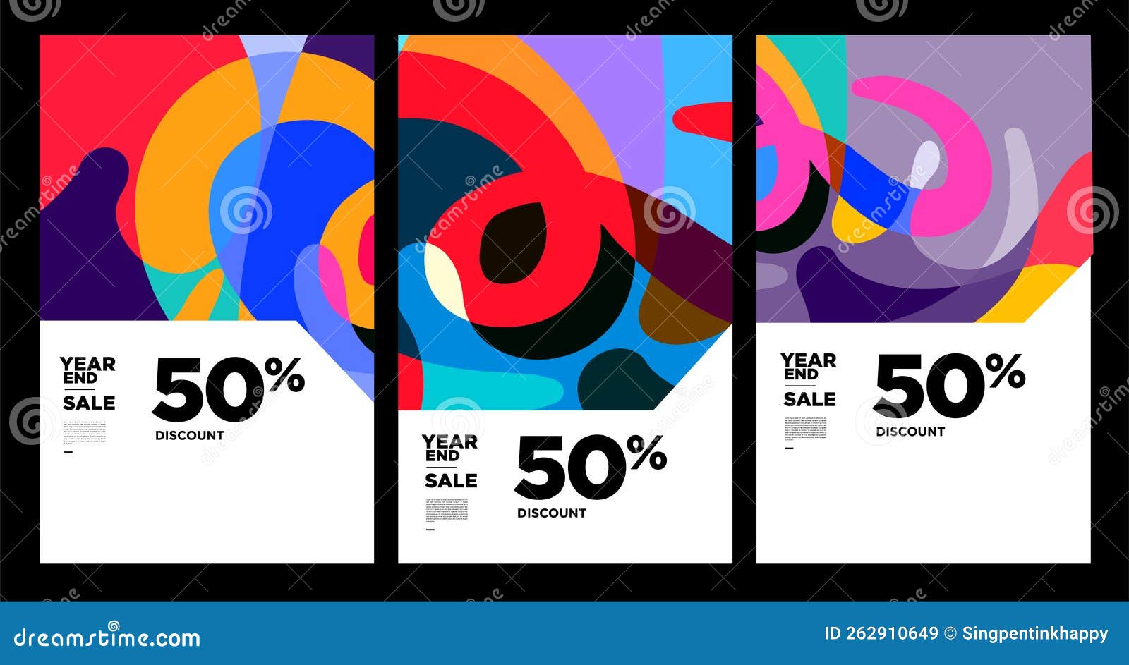 Vector Colorful Abstract Year End Sale Background 2023 Stock Vector ...