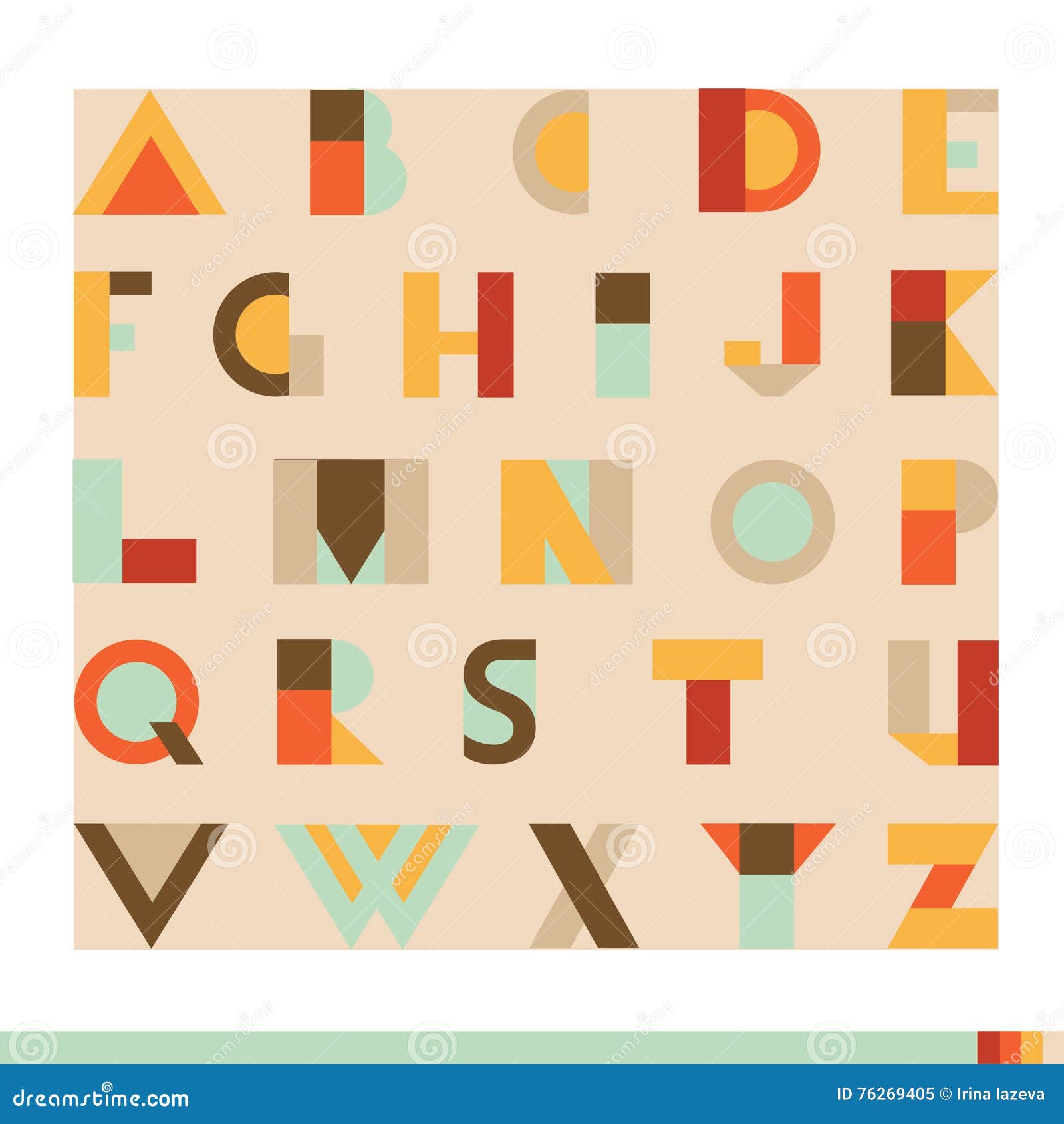 Vector Colorful Alphabet Set Stock Vector - Illustration of hand ...