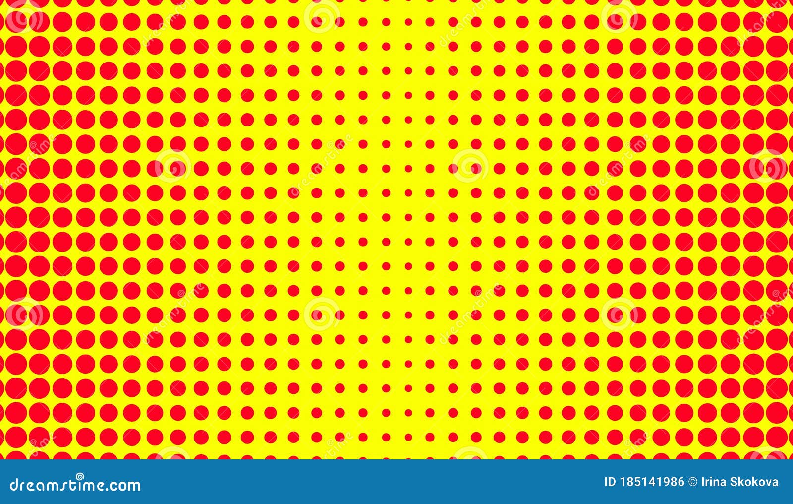 Vector Colorful Background with Dots in Pop Art Style Stock Vector ...