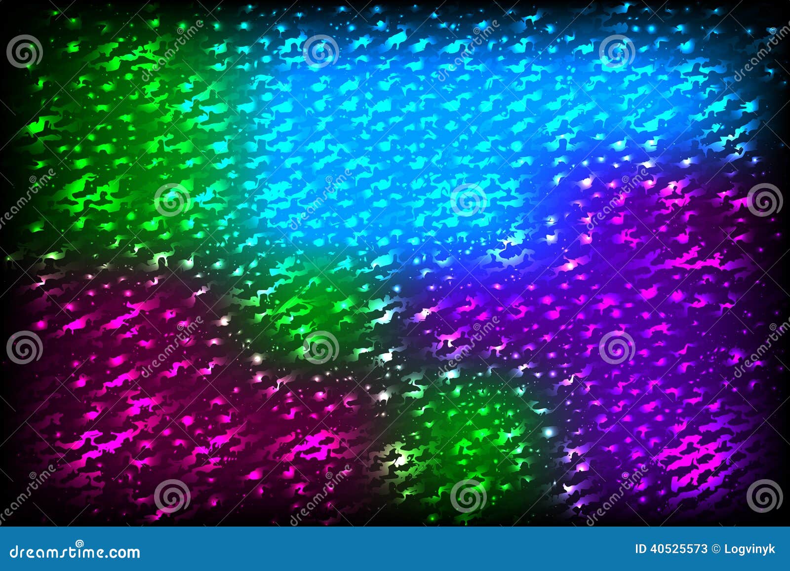 Vector Colorful Background with Grungy Texture Overlay on Top of Stock ...