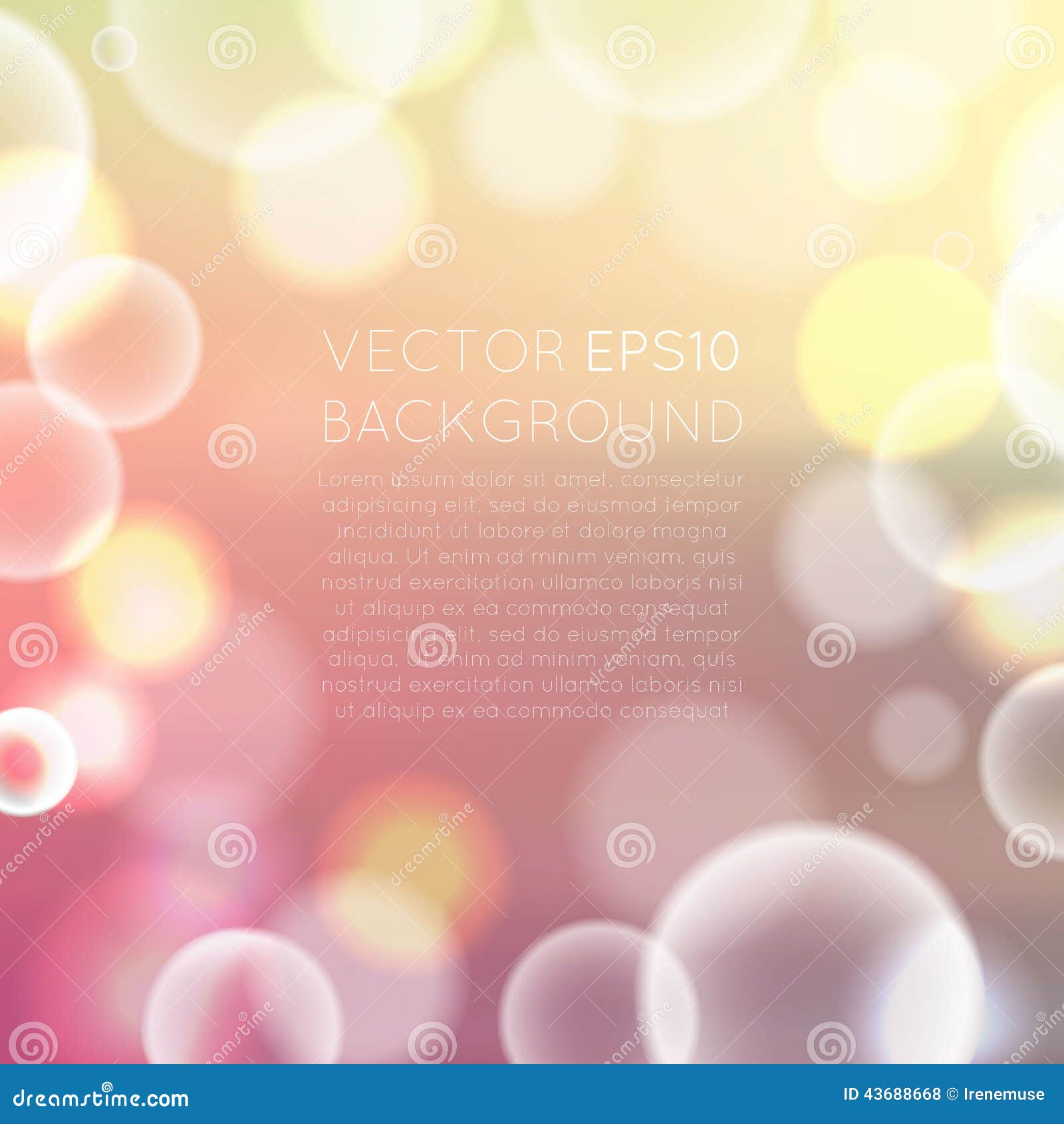 Vector Colorful Bokeh Abstract Background Stock Vector - Illustration ...