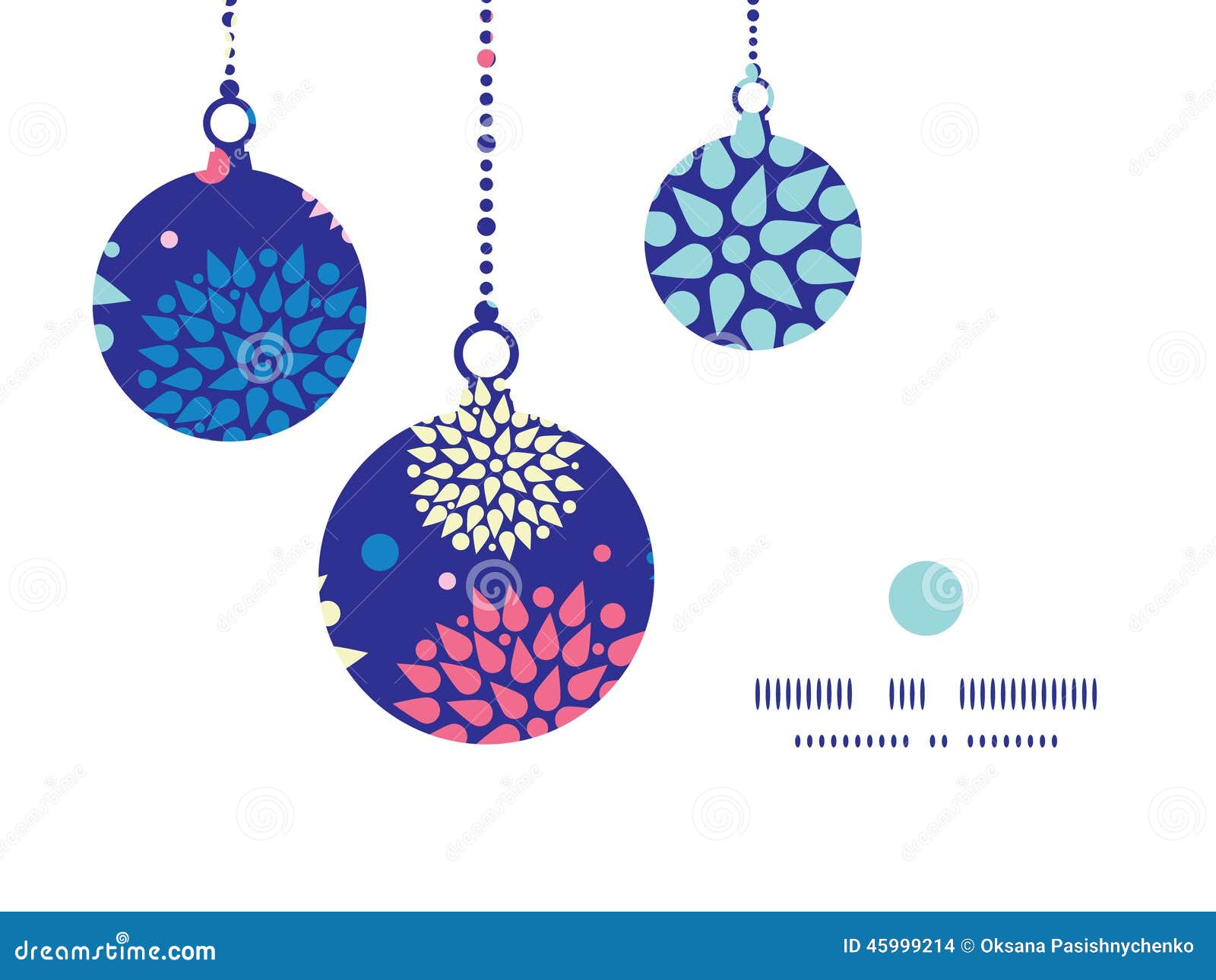 Vector Colorful Bursts Christmas Ornaments Stock Illustration ...