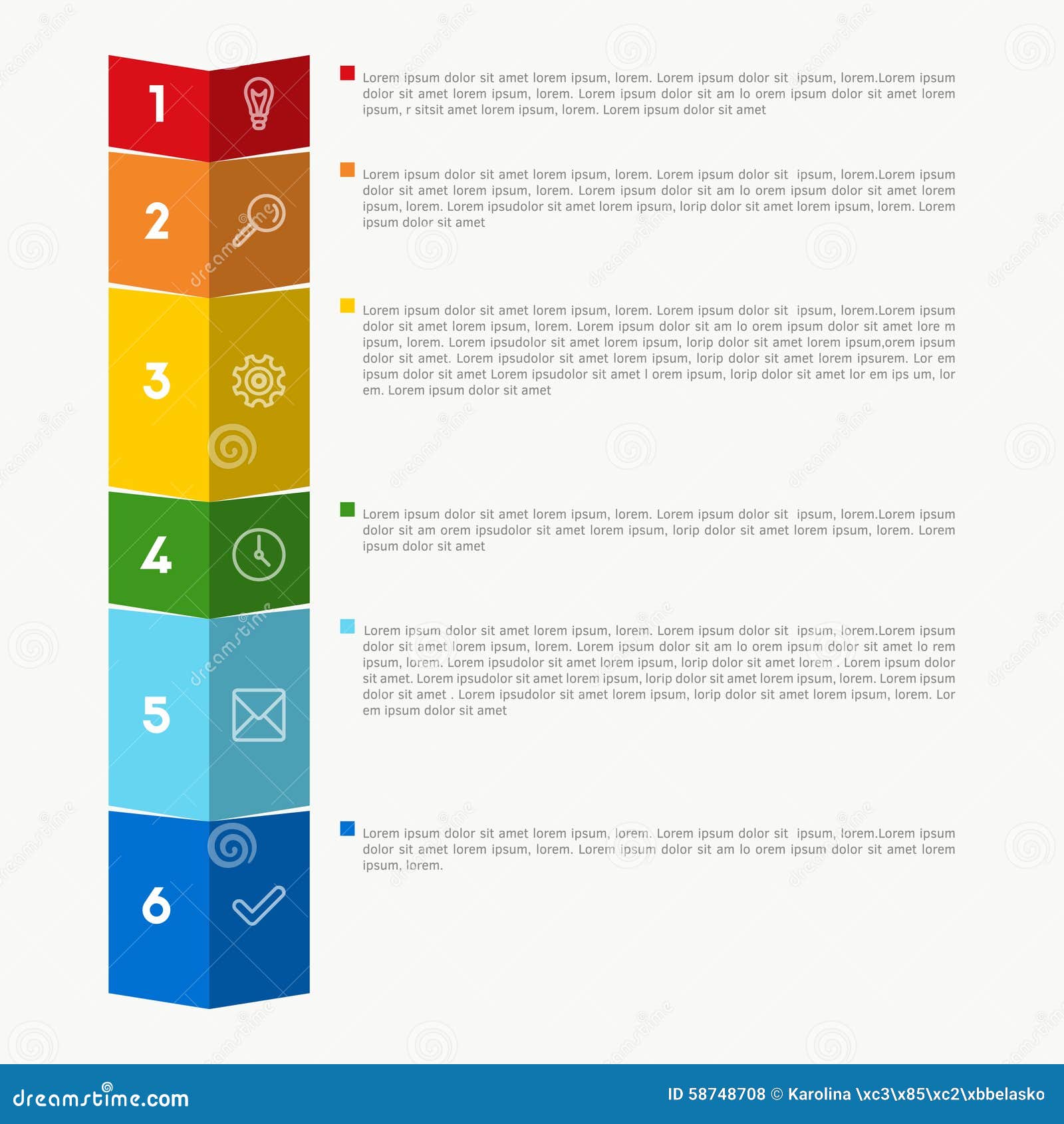Colorful Chart Infographic Cartoon Vector | CartoonDealer.com #63506569