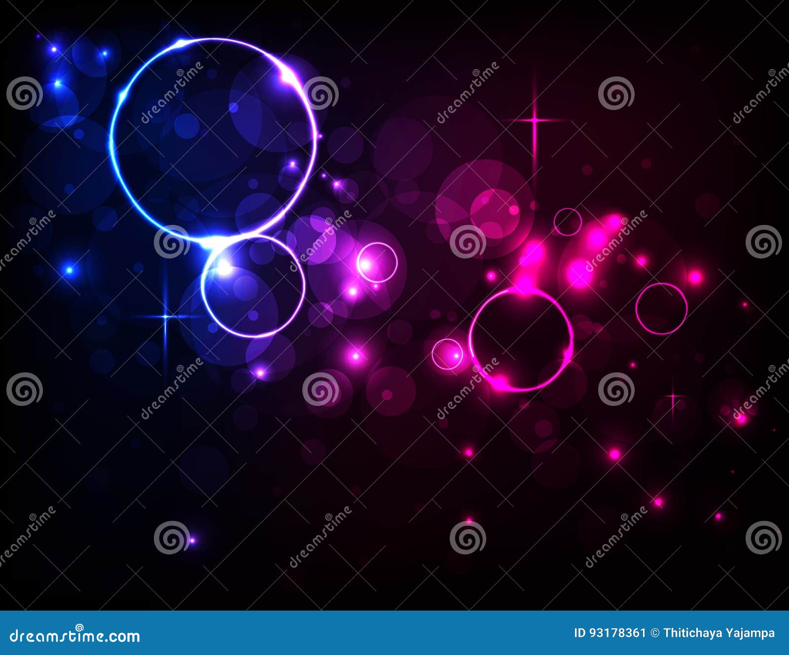 Vector Colorful Circle Abstract Light Background. Stock Vector ...