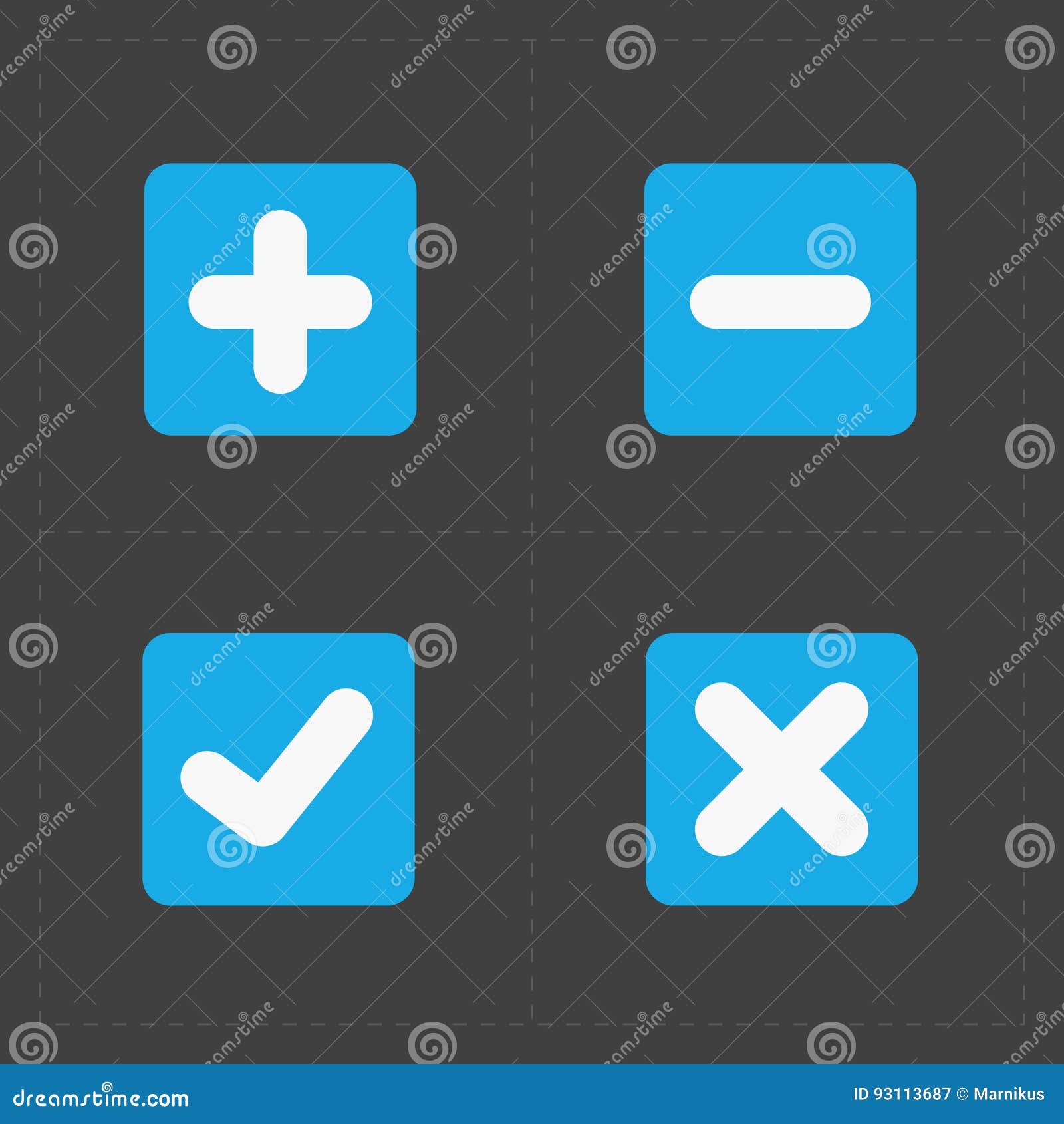 Vector Colorful Confirm Icons Set Stock Vector - Illustration of check ...