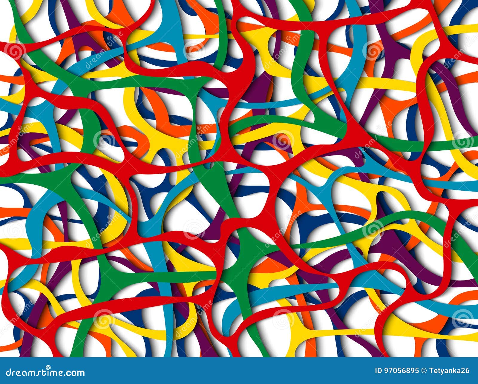 Vector Colorful Curve Line Background Stock Vector - Illustration of ...