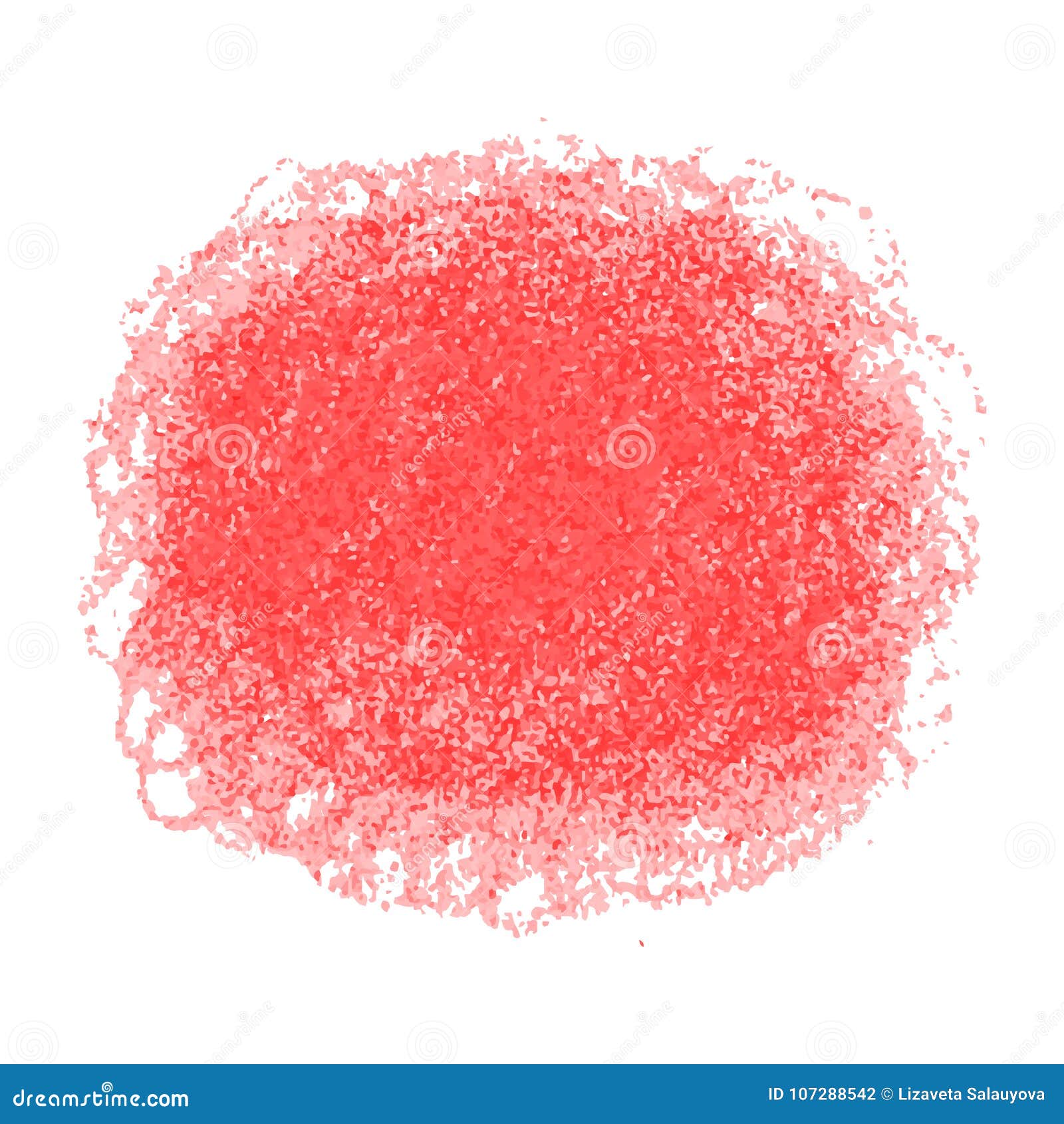 Red Crayon Scribble Texture Stain Isolated on White Background Stock ...