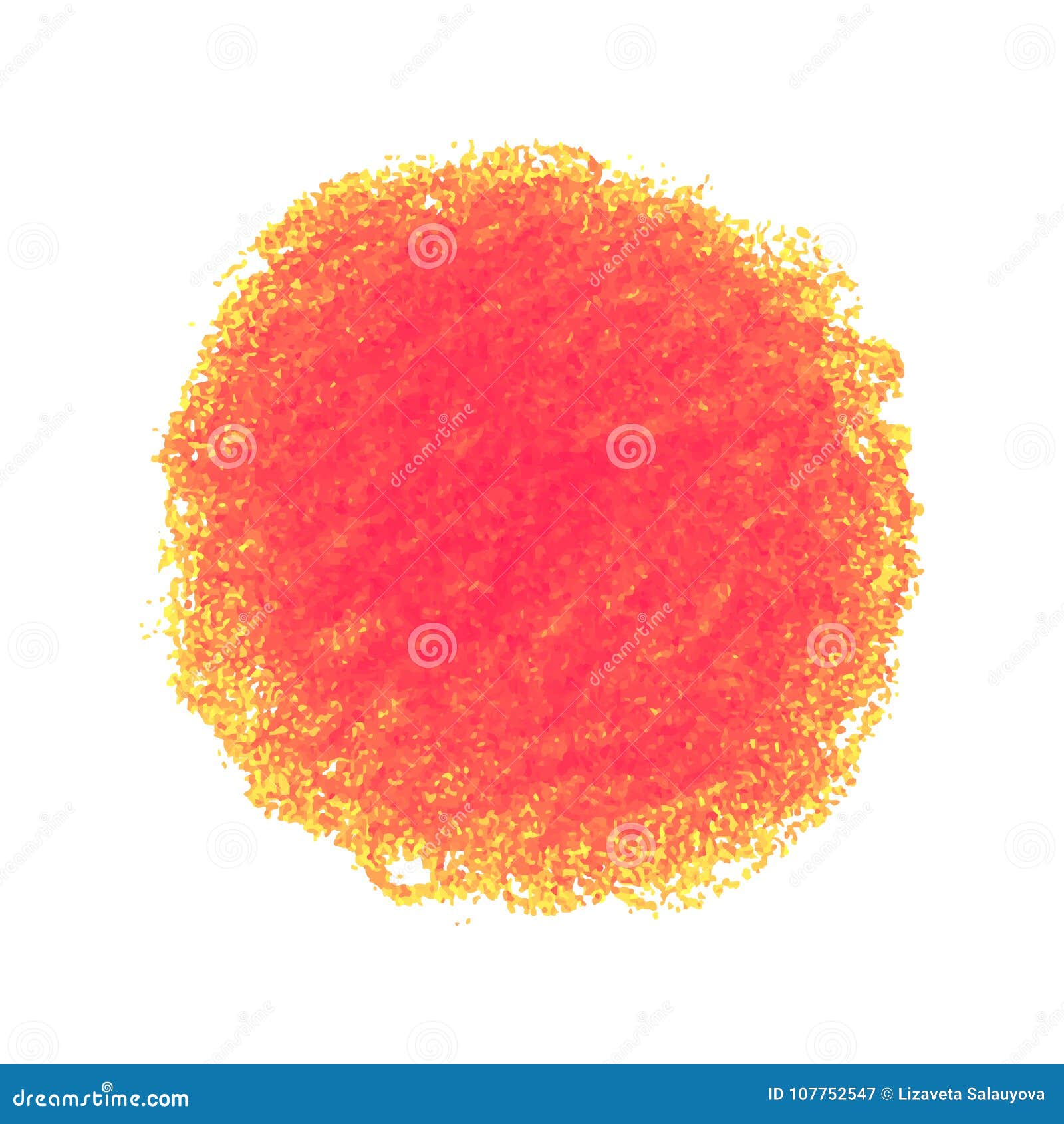 Red Crayon Scribble Texture Stain Isolated on White Background Stock ...