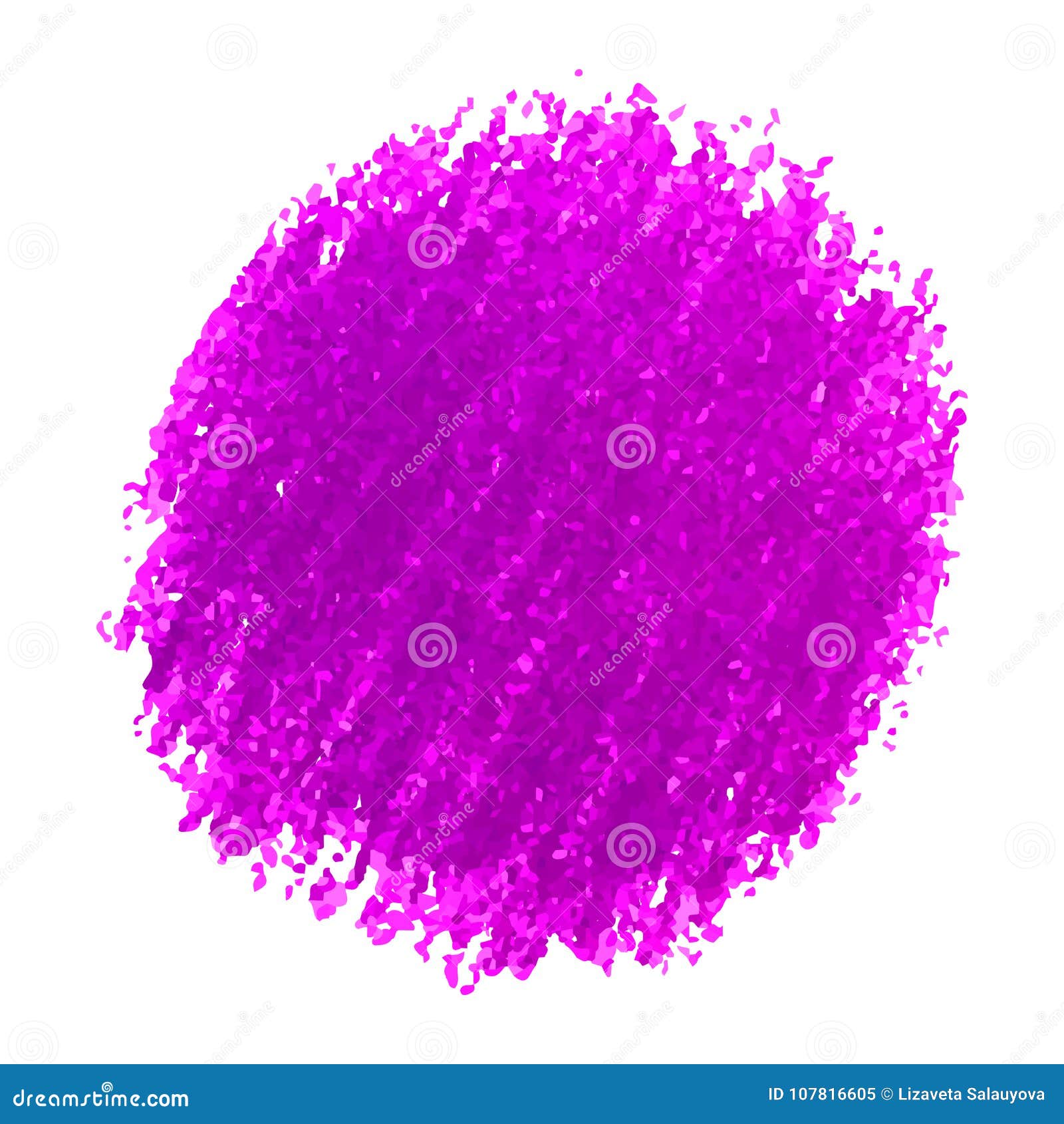 Purple Crayon Scribble Texture Stain Isolated on White Background Stock ...