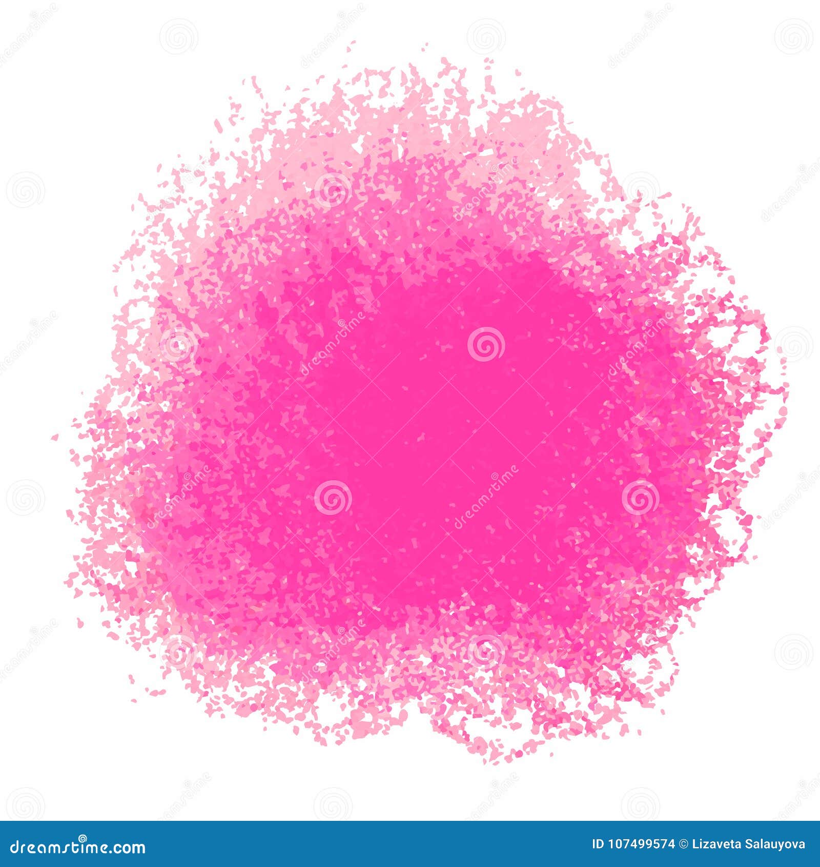 Pink Crayon Scribble Texture Stain Isolated on White Background Stock ...