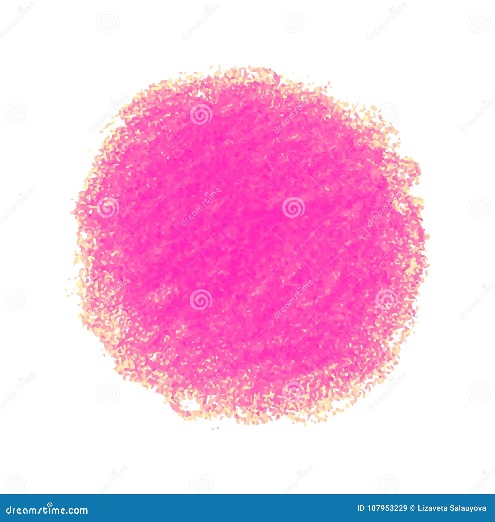 Pink Crayon Scribble Texture Stain Isolated on White Background Stock ...