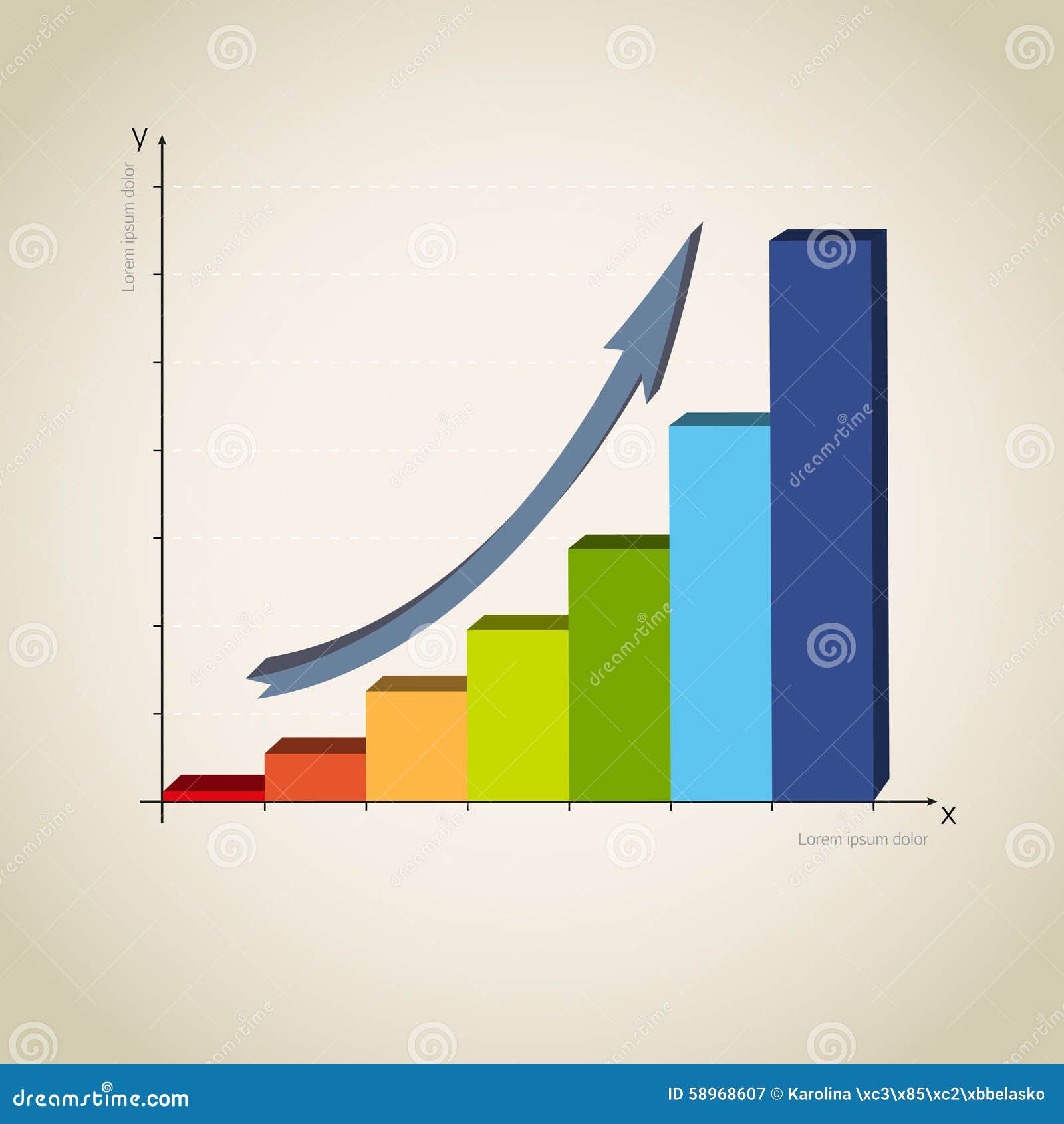 Vector colorful diagram stock vector. Illustration of chart - 58968607