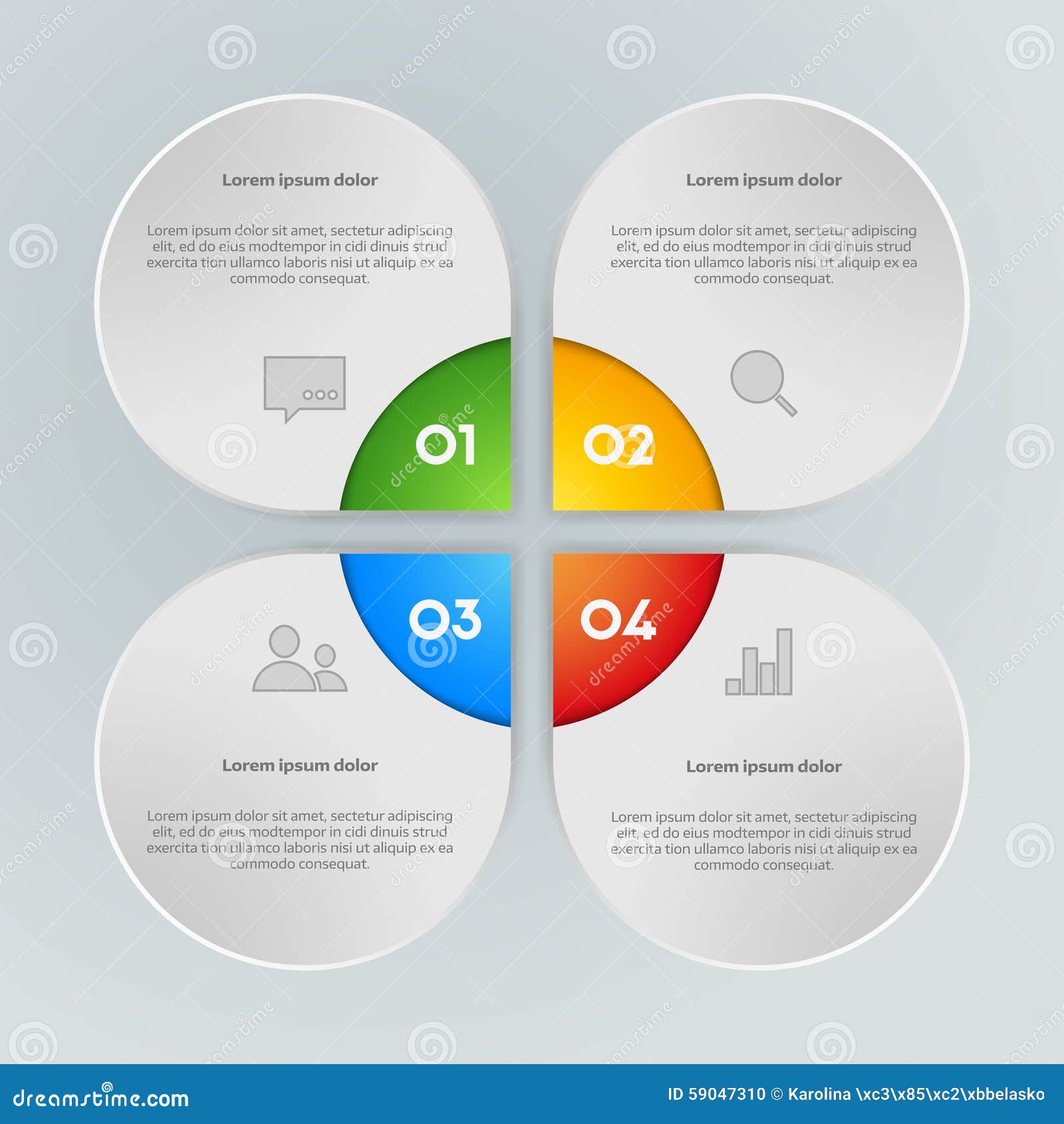 Vector colorful diagram stock vector. Illustration of infograph - 59047310