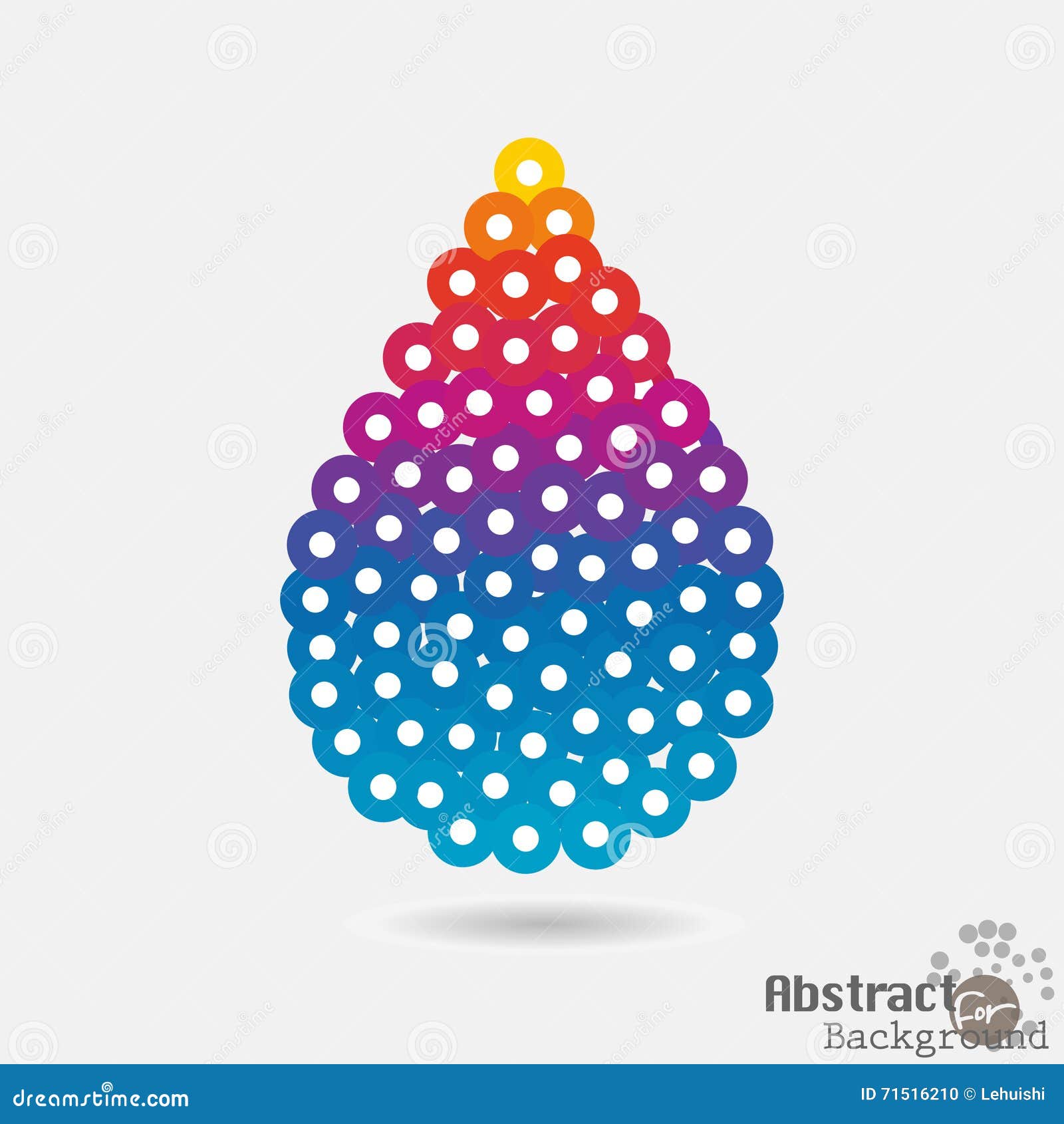 Vector colorful drop sign stock vector. Illustration of geometric ...