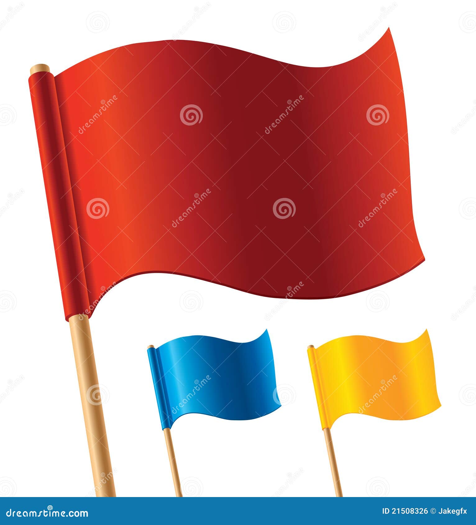 Vector colorful flags stock vector. Illustration of promotion - 21508326