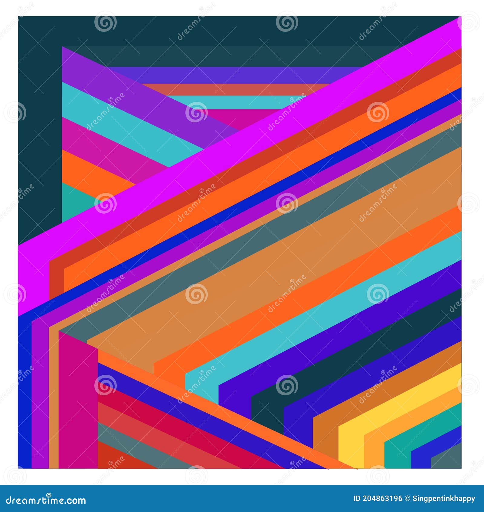 Vector Colorful Geometric and Curve Background Pattern for Feed Stock ...