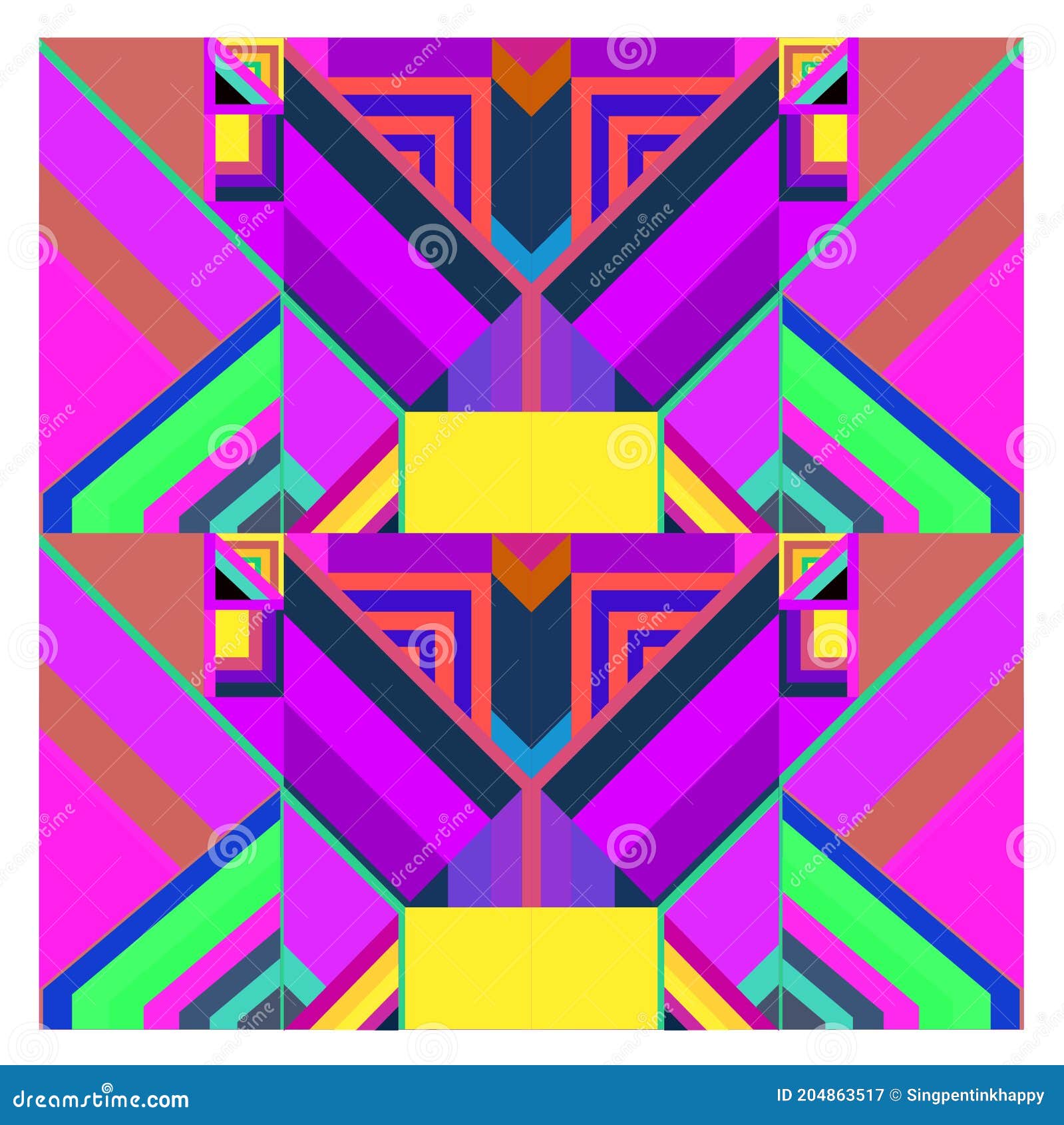 Vector Colorful Geometric and Curve Background Pattern for Feed Stock ...