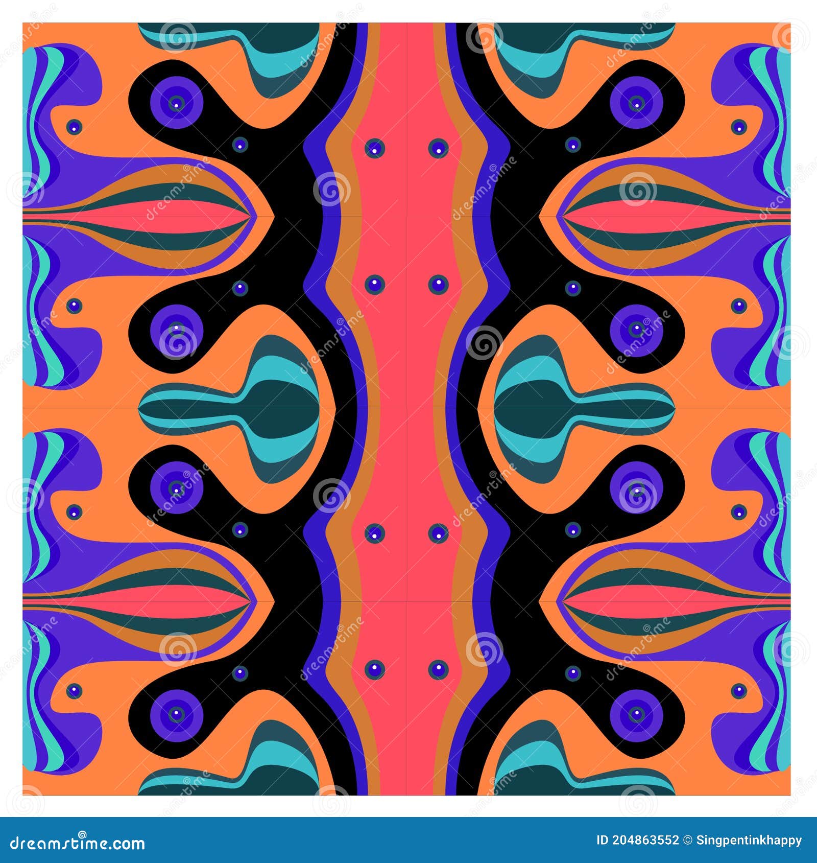 Vector Colorful Geometric and Curve Background Pattern for Feed Stock ...