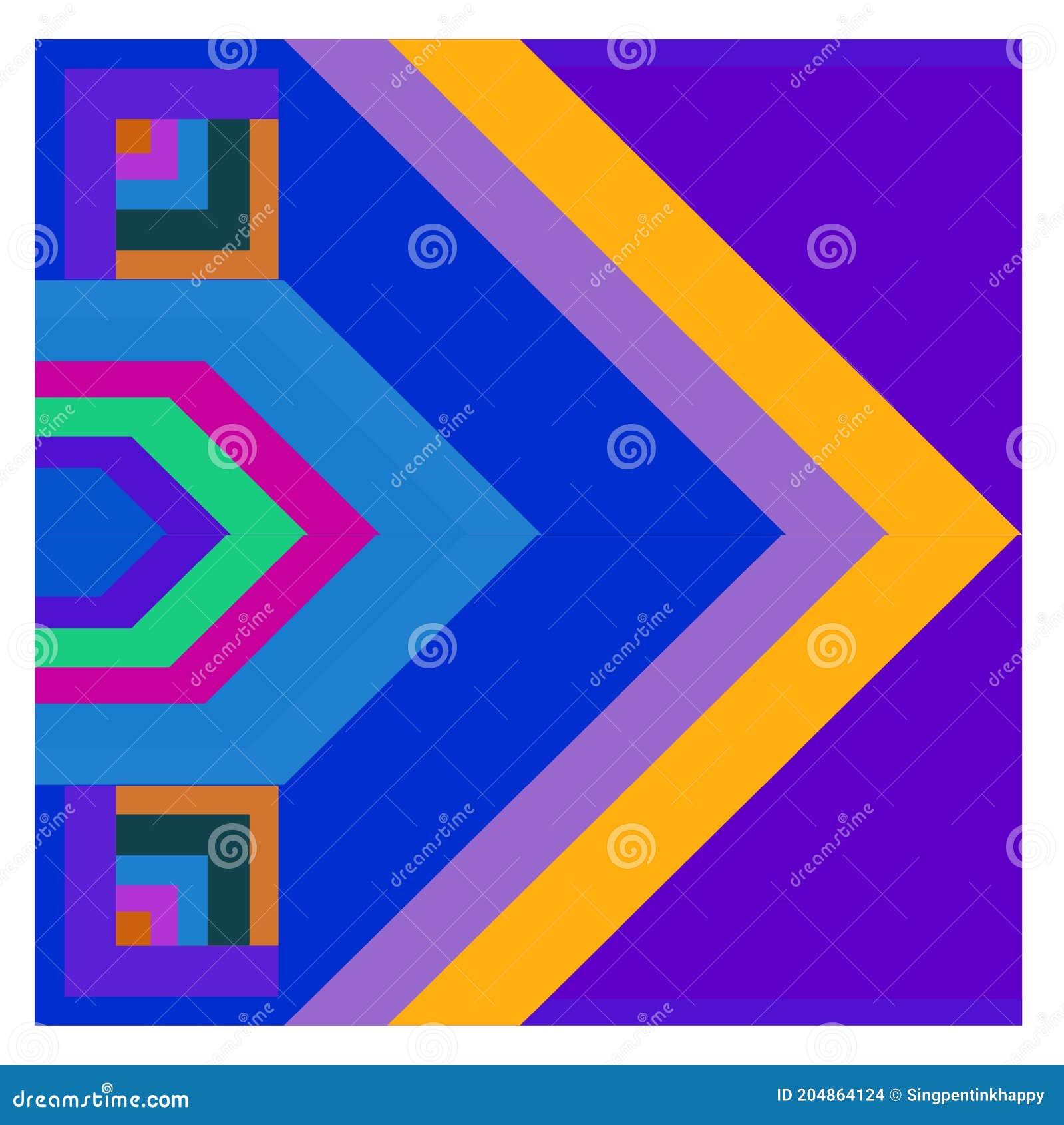 Vector Colorful Geometric and Curve Background Pattern for Feed Stock ...