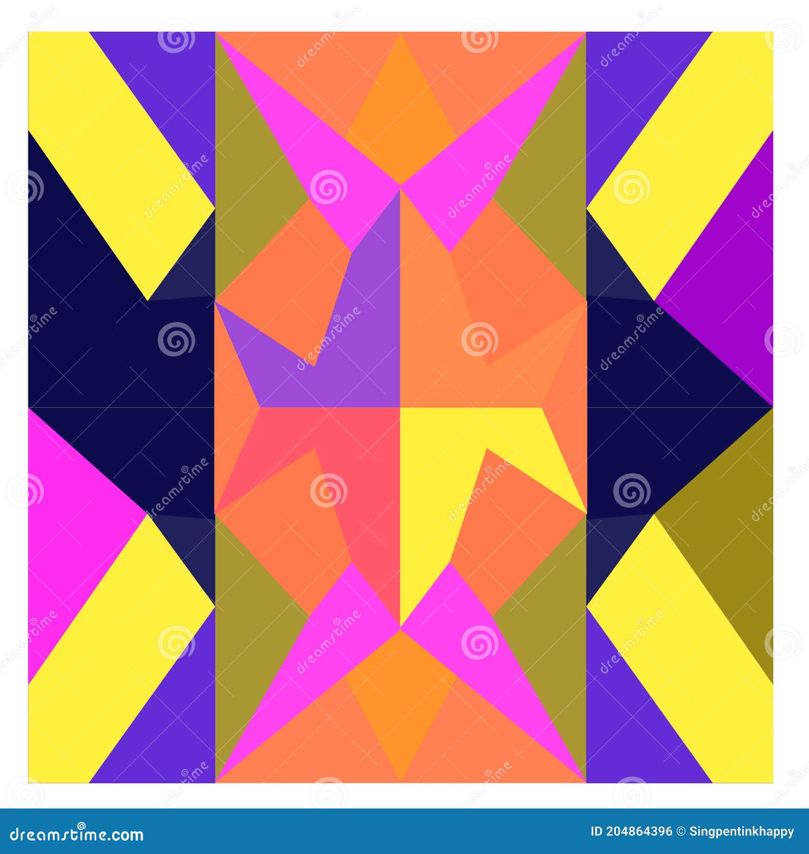 Vector Colorful Geometric and Curve Background Pattern for Feed Stock ...
