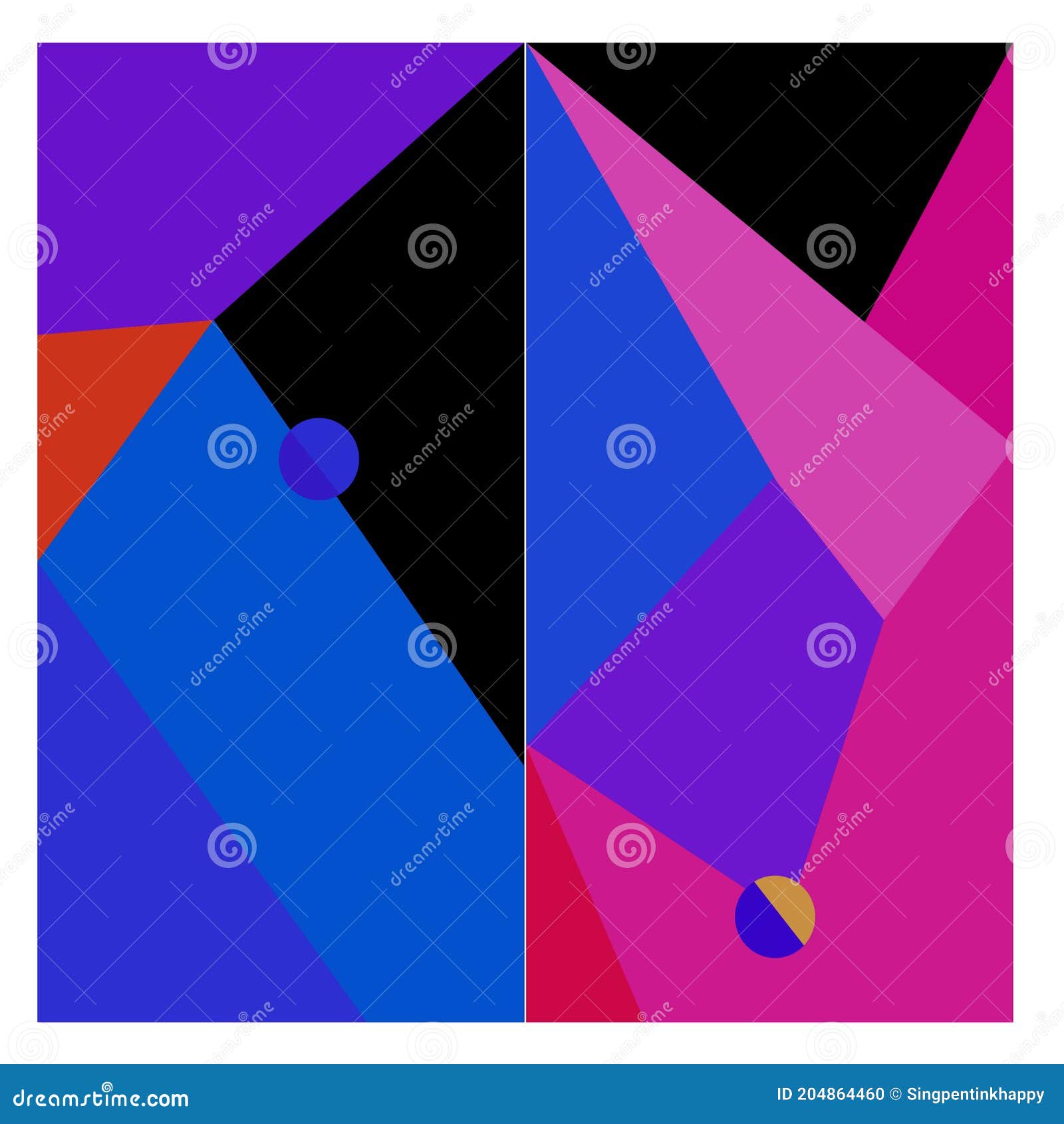Vector Colorful Geometric and Curve Background Pattern for Feed Stock ...