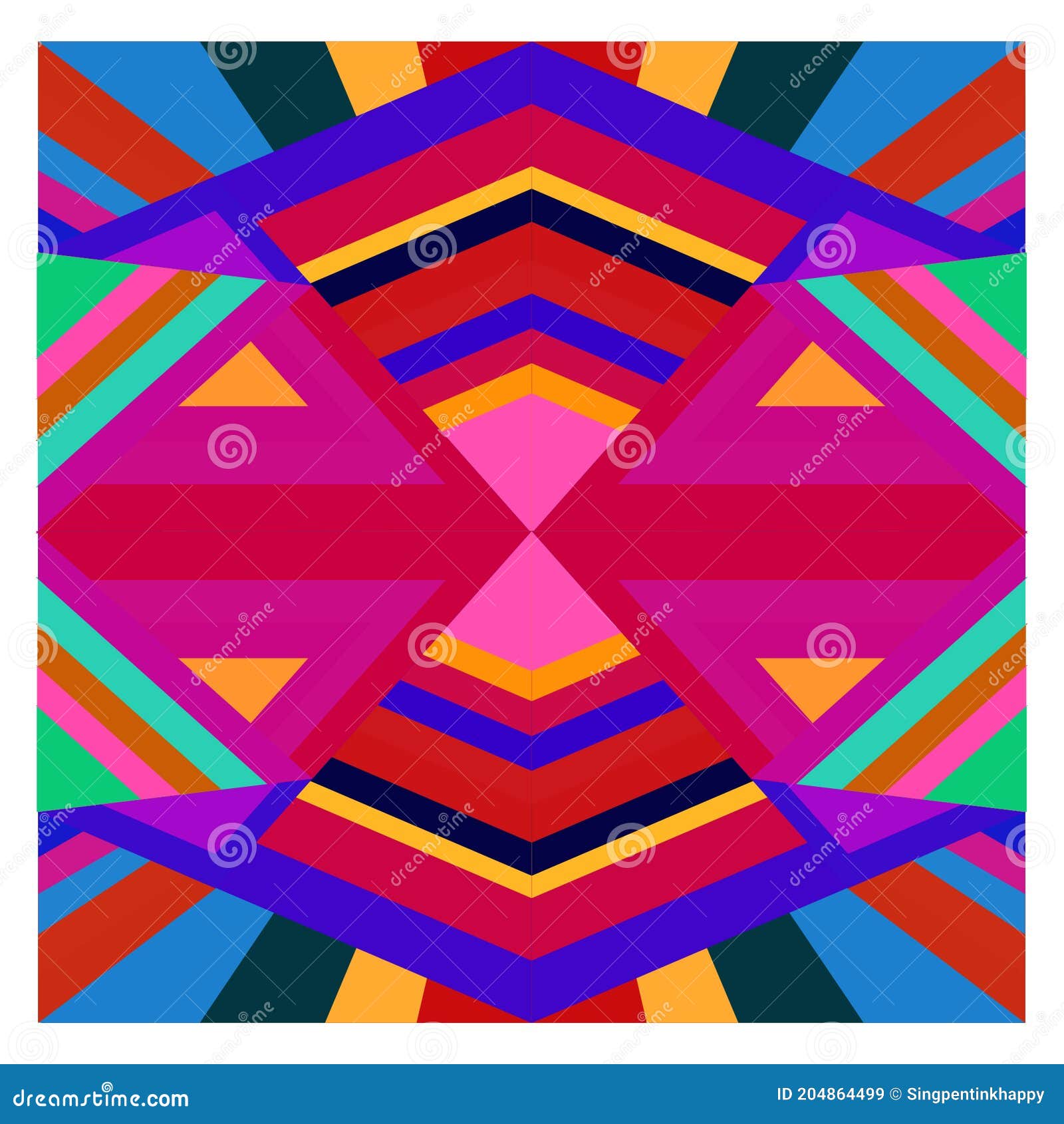 Vector Colorful Geometric and Curve Background Pattern for Feed Stock ...