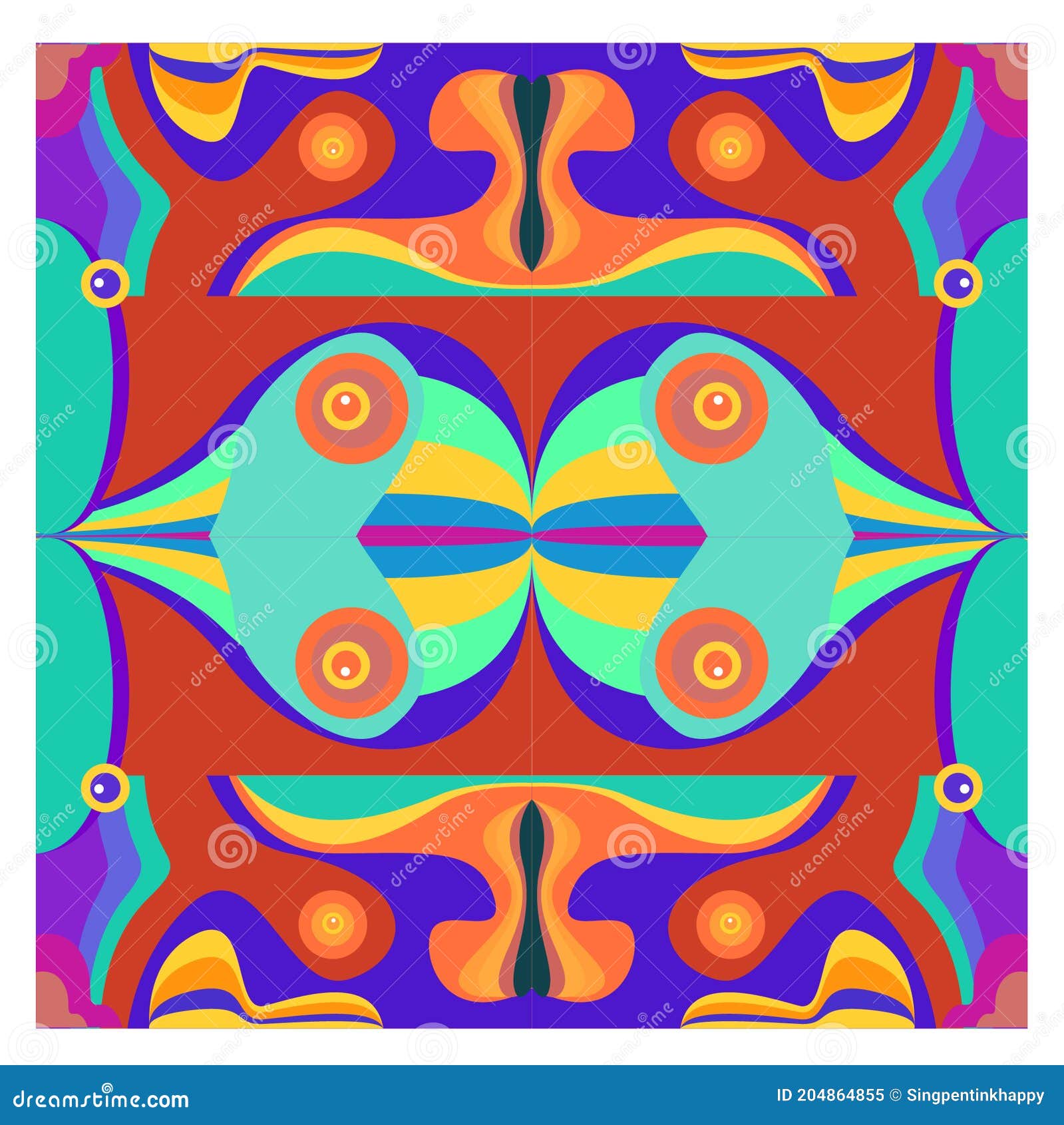 Vector Colorful Geometric and Curve Background Pattern for Feed Stock ...