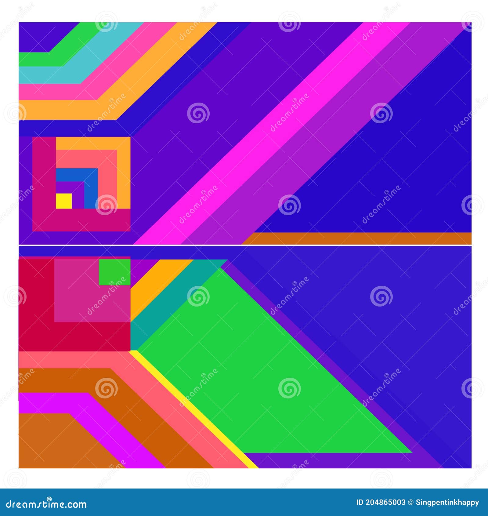 Vector Colorful Geometric and Curve Background Pattern for Feed Stock ...