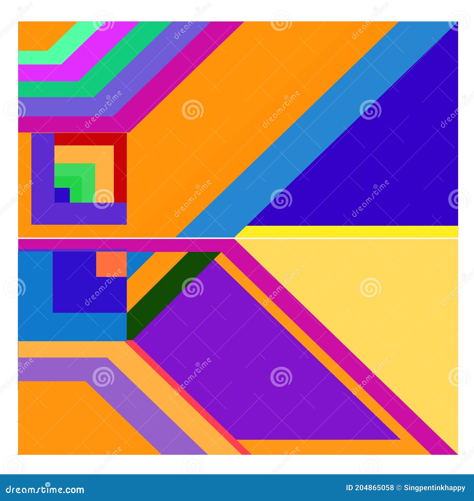 Vector Colorful Geometric and Curve Background Pattern for Feed Stock ...