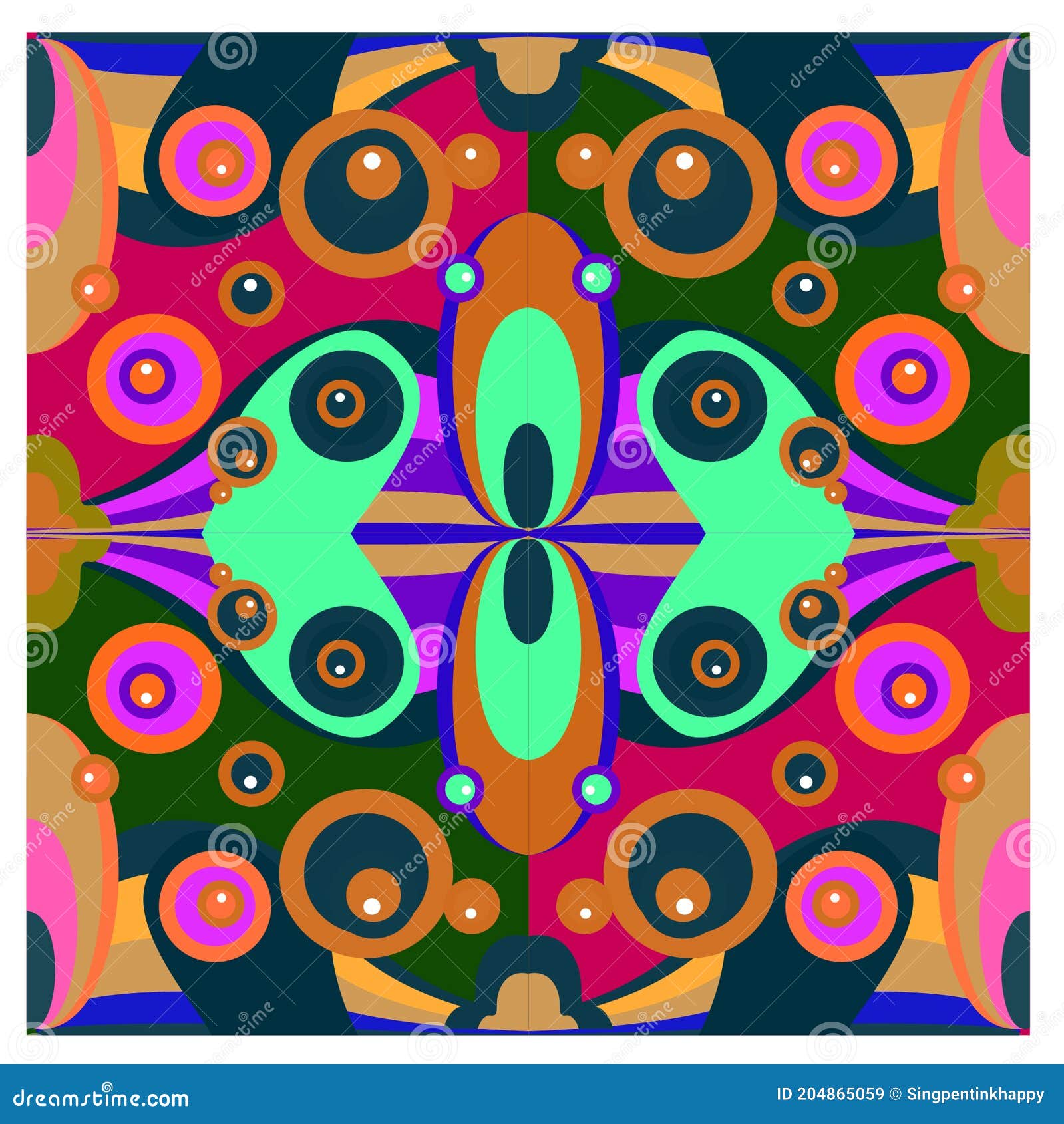 Vector Colorful Geometric and Curve Background Pattern for Feed Stock ...