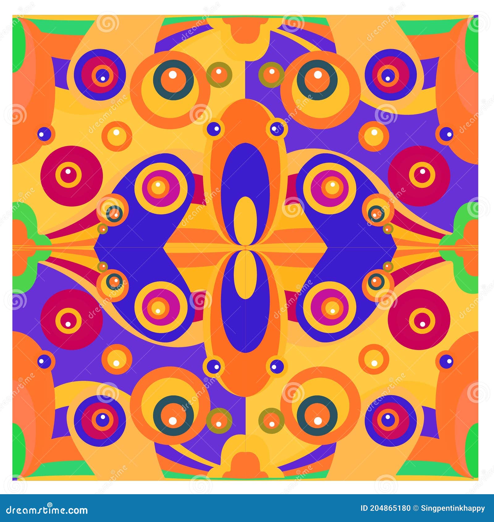 Vector Colorful Geometric and Curve Background Pattern for Feed Stock ...