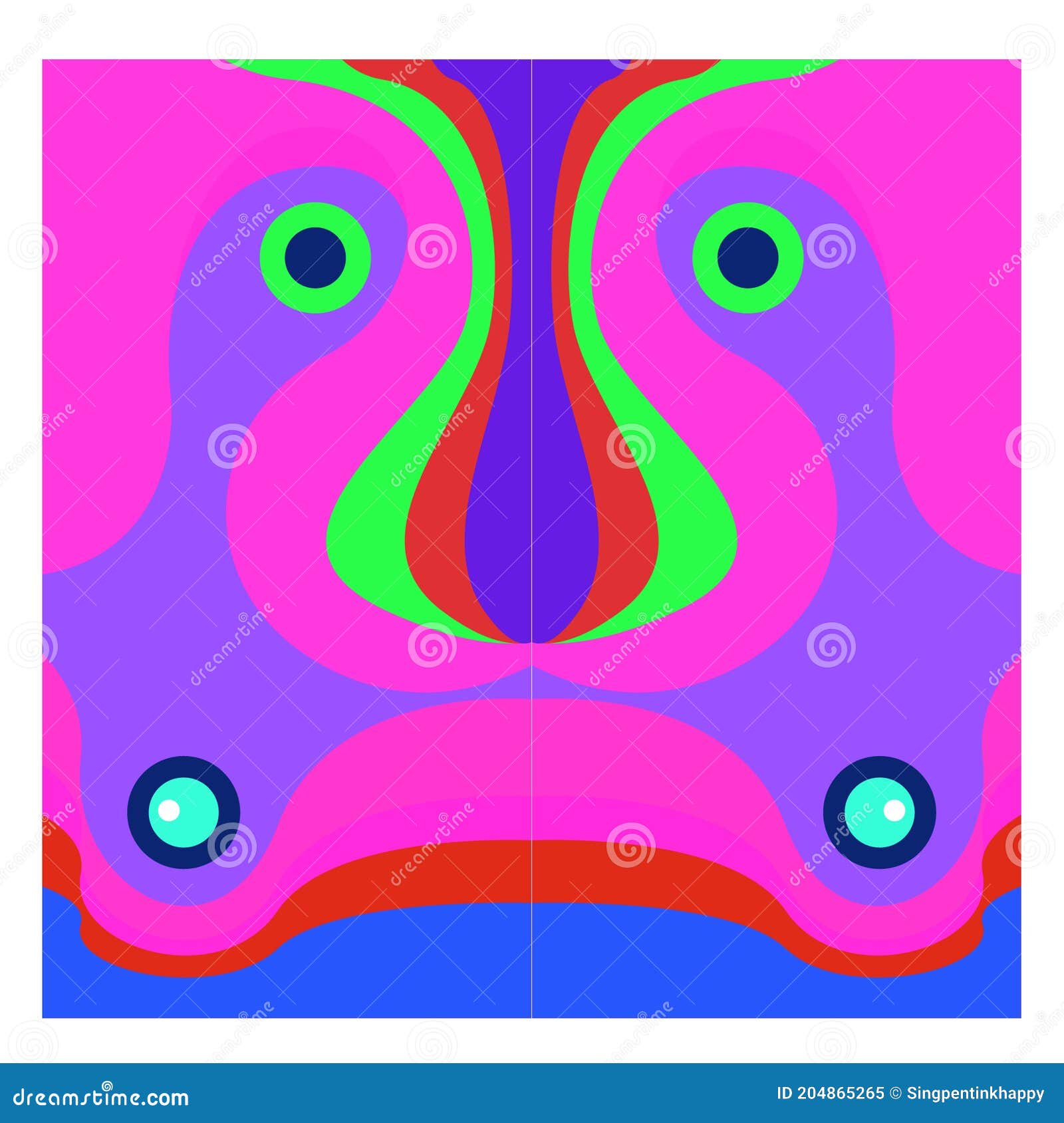 Vector Colorful Geometric and Curve Background Pattern for Feed Stock ...