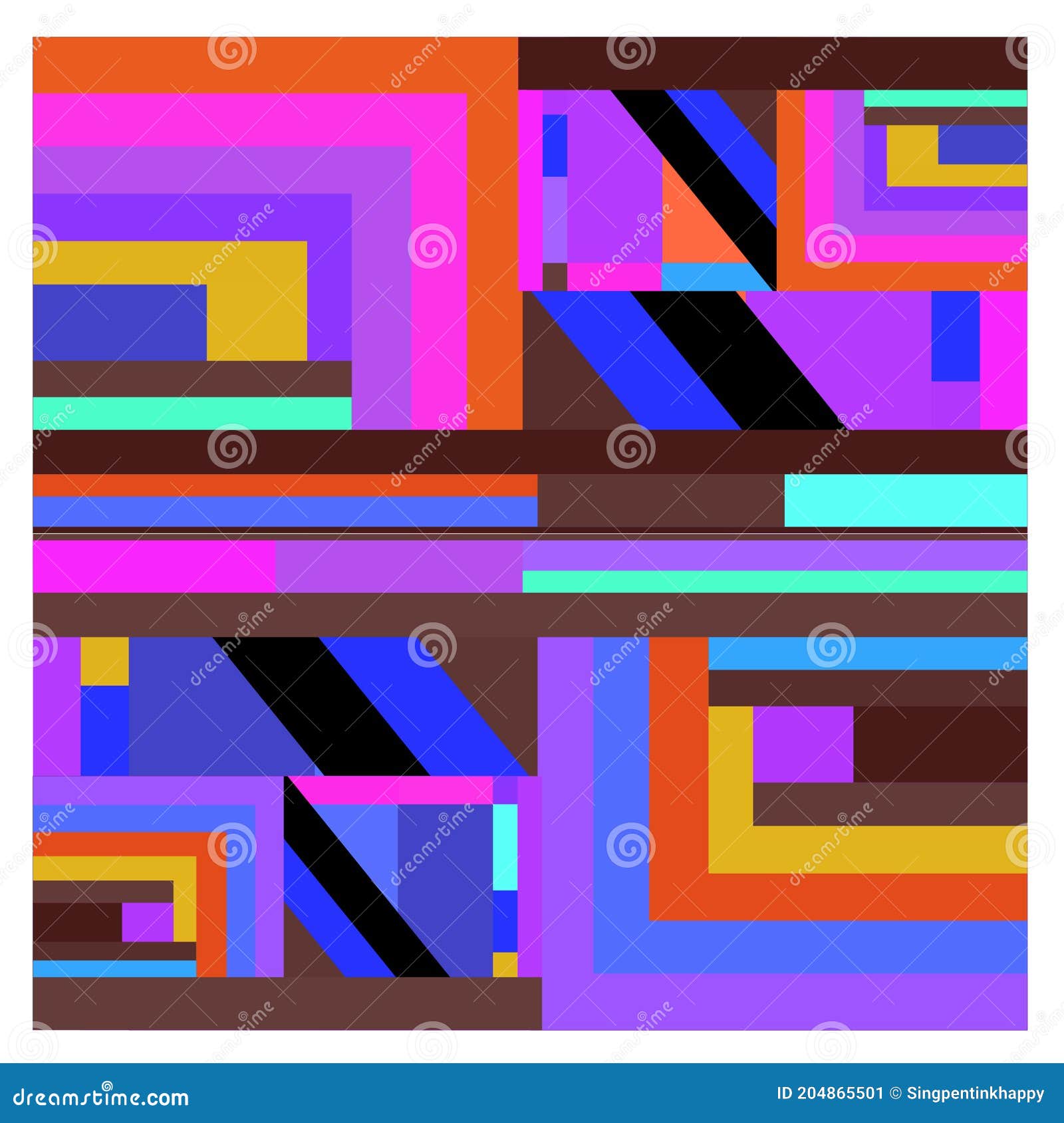 Vector Colorful Geometric and Curve Background Pattern for Feed Stock ...