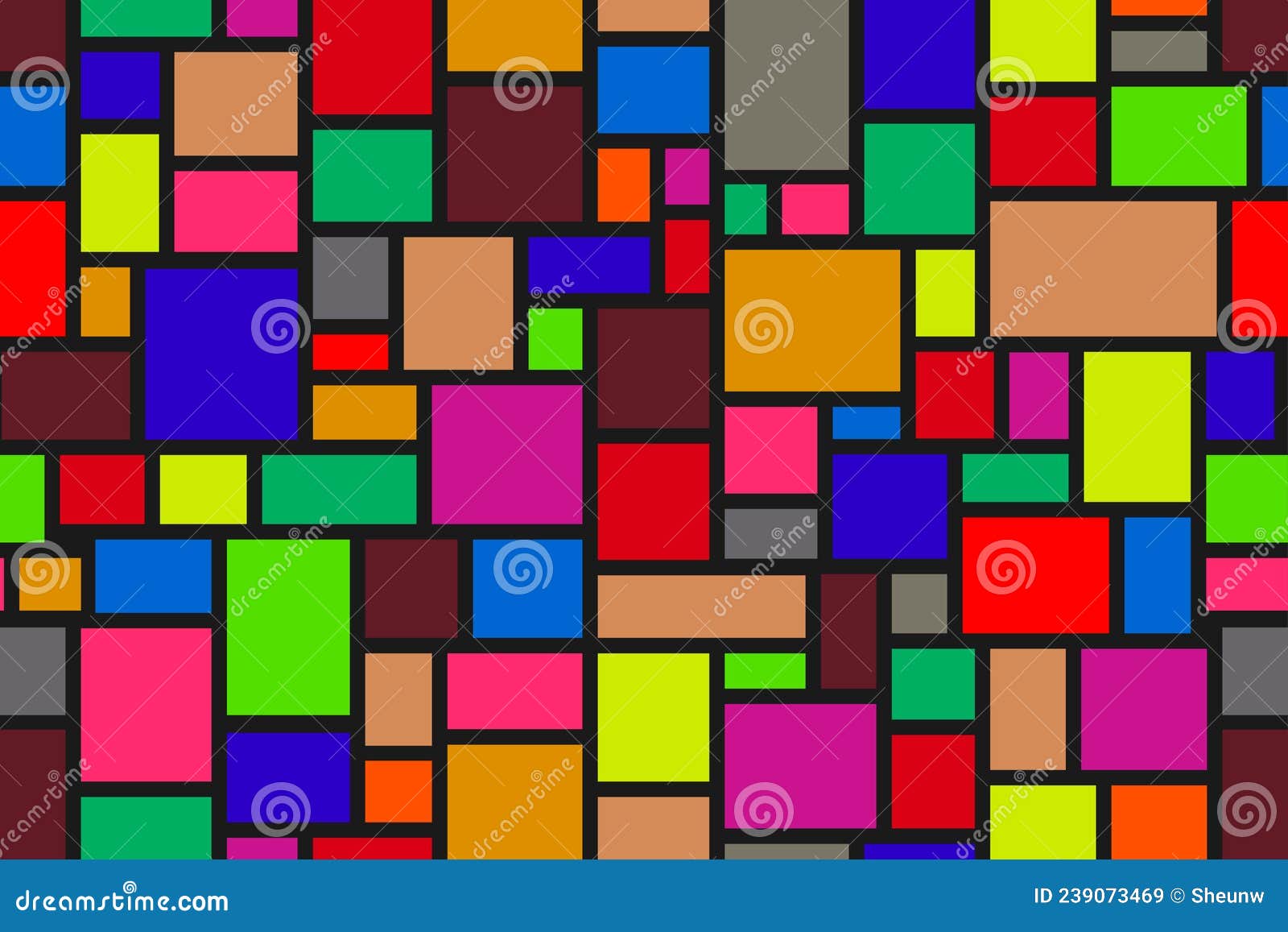 Vector Colorful Geometric Seamless Background. Bright Trendy Repeatable ... Vector Colorful Geometric Seamless Background. Bright Trendy Repeatable ...