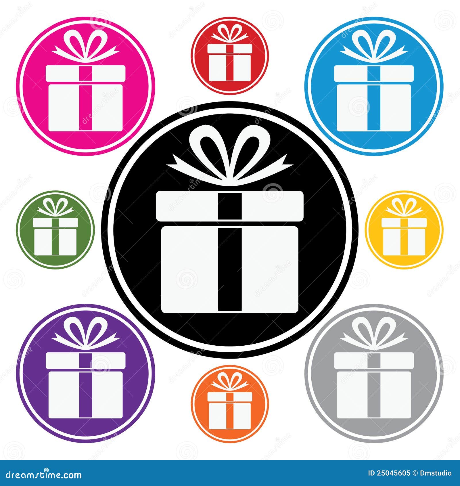 Vector Colorful Gift Box Symbols Stock Vector - Illustration of event ...
